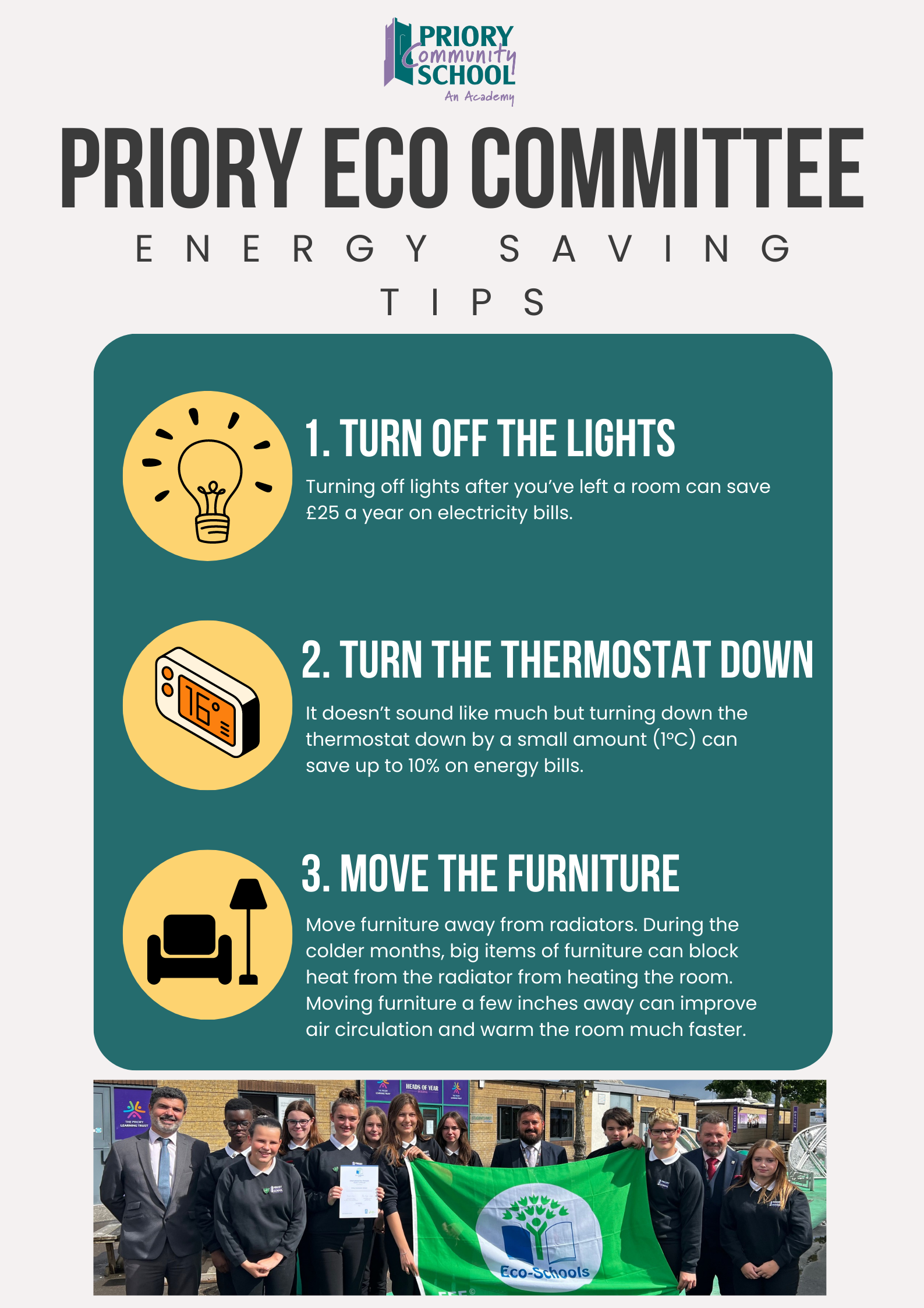ENERGY SAVING TIPS FROM THE PECO! — PCSA