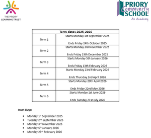 Term Dates — PCSA
