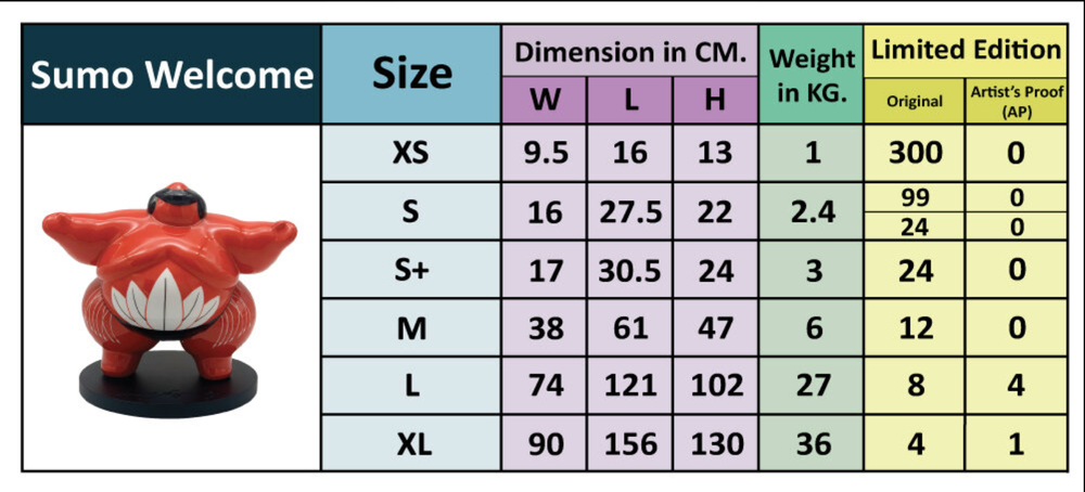 Sumo sculptures by Arnaud Nazare-Aga