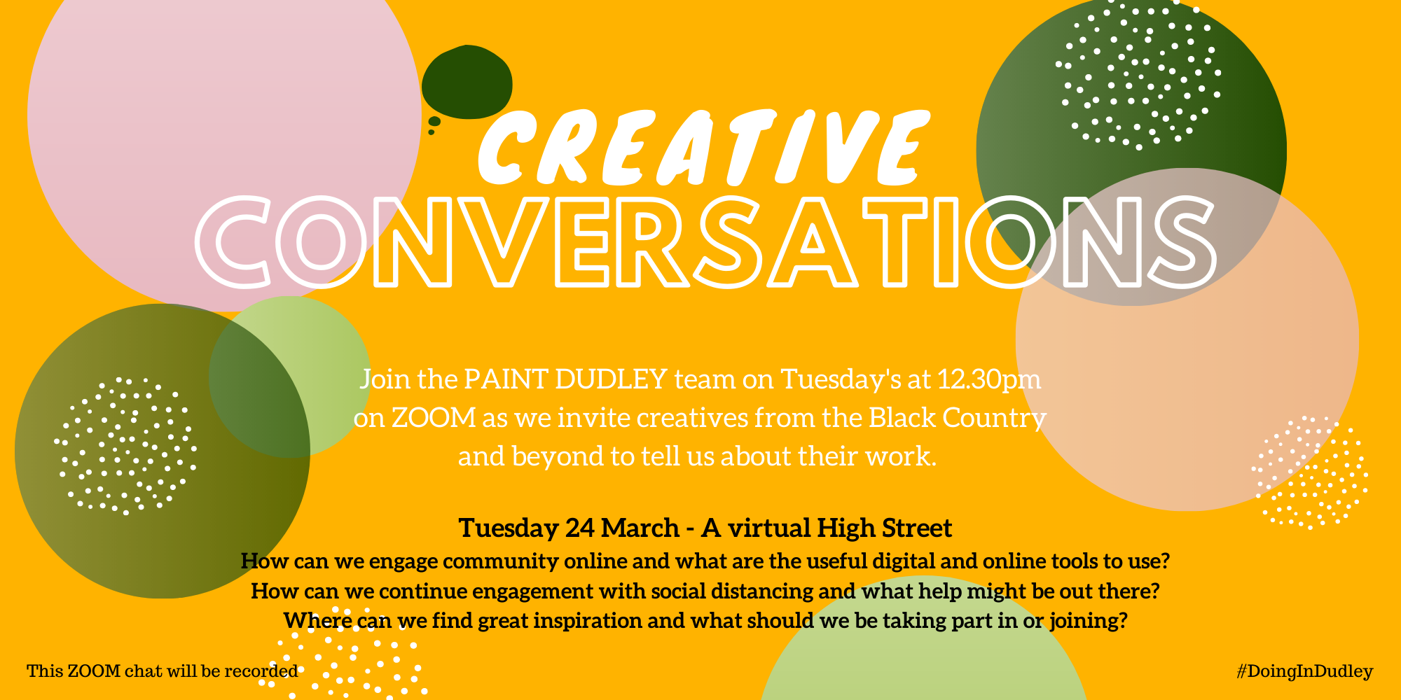 Creative Conversations ON ZOOM - Tuesday 24th March — Creative Black ...