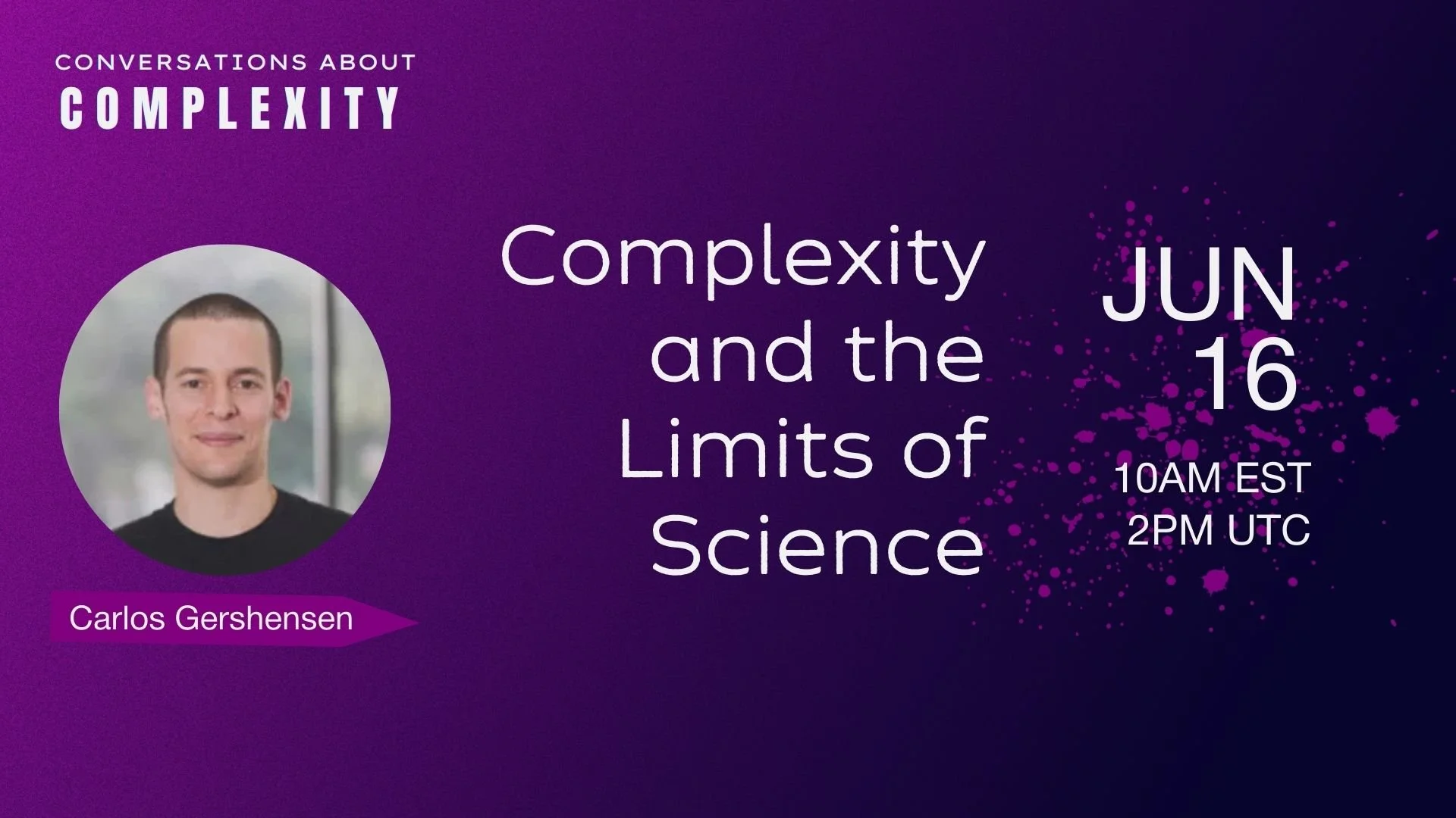 Conversations About Complexity Listings — New England Complex Systems Institute