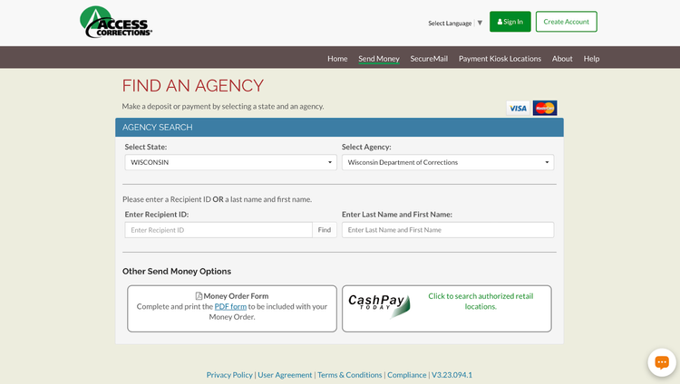 Access Corrections Guide: How to Send Money to Someone in WI Prison ...