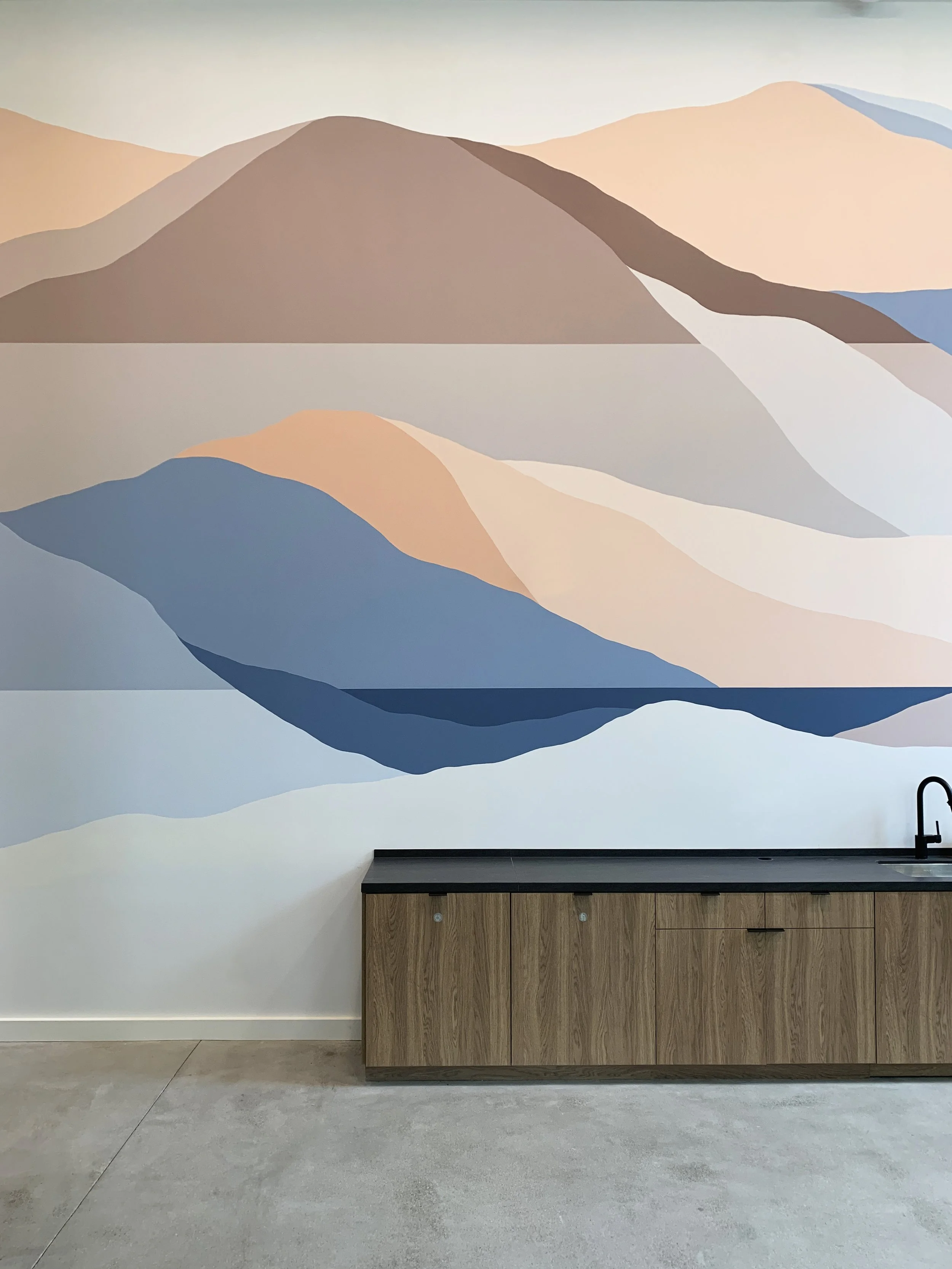 One Paseo Living Coworking Mural Betty Larkin Muralist Artist