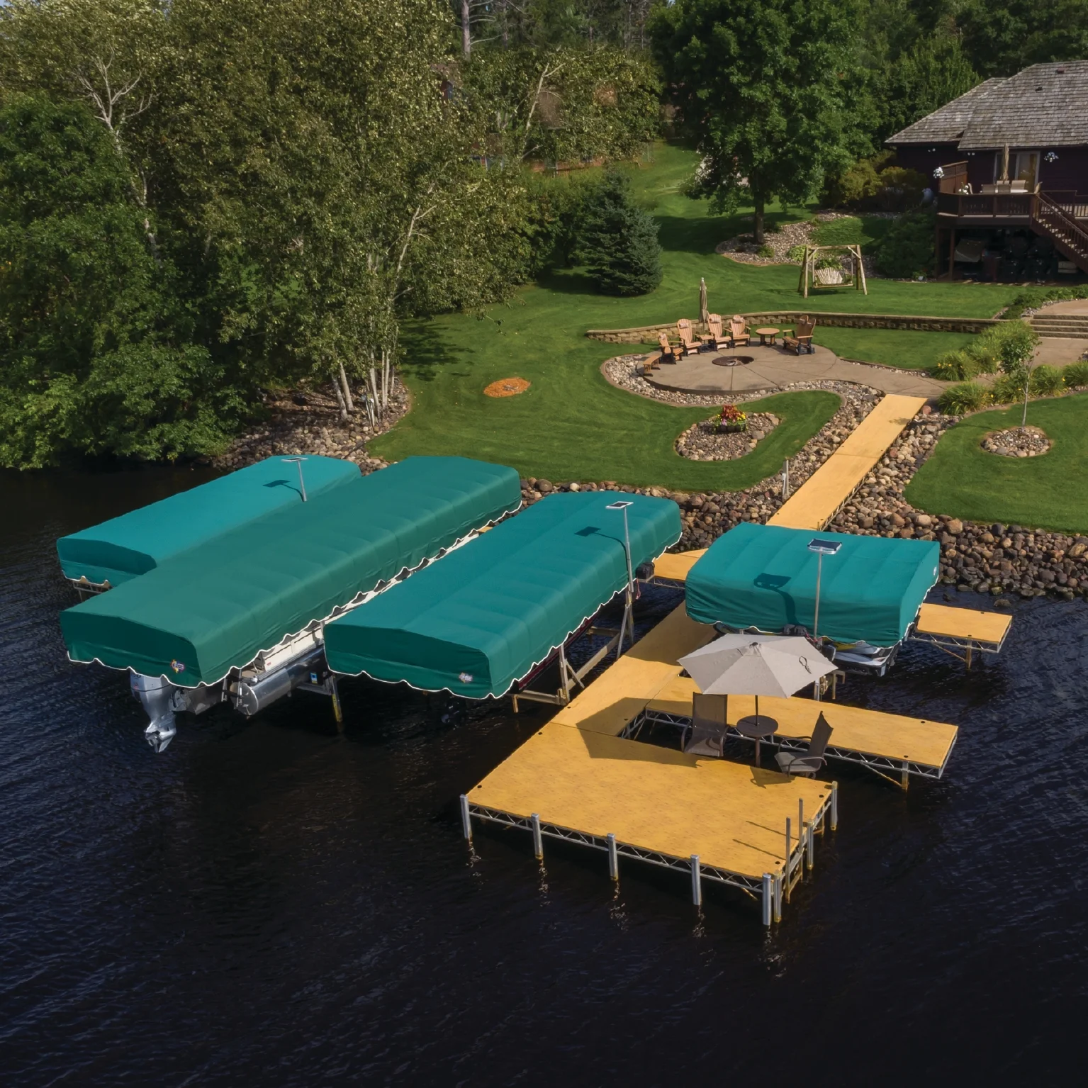 FLOE Boat Lifts — Waters Edge Land & Marine WEDocks