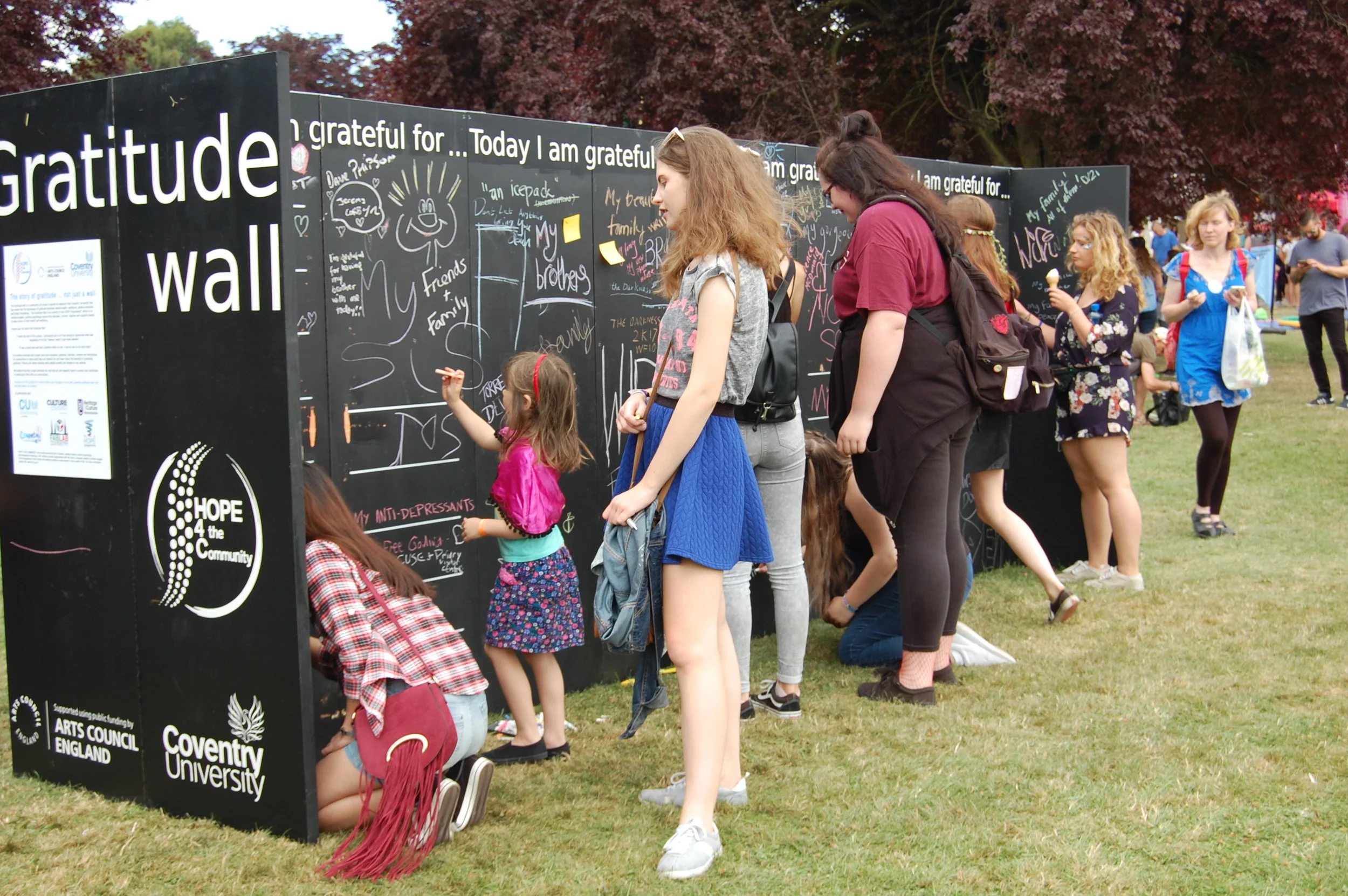 Gratitude wall — Hope For The Community CIC