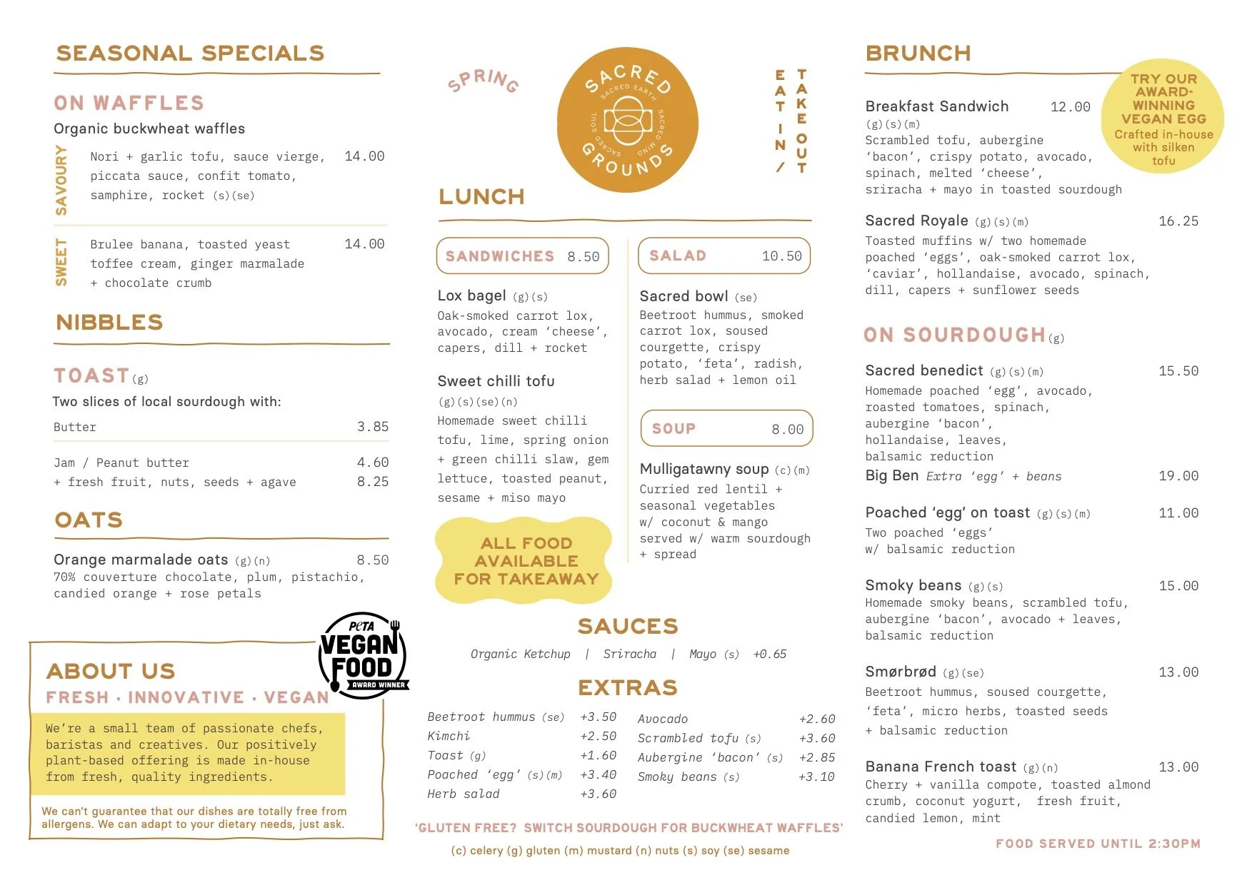 Sacred Grounds Plant-Based Brunch Café