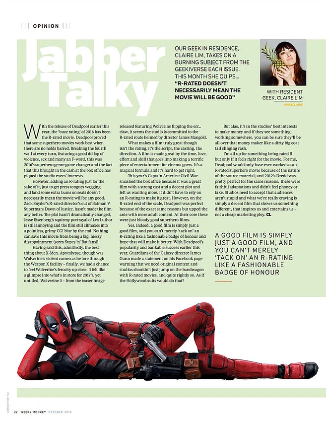 Claire Lim — Geeky Monkey Magazine