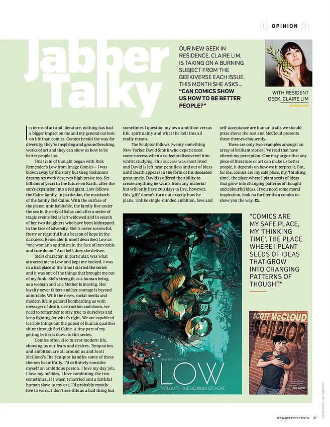 Claire Lim — Geeky Monkey Magazine