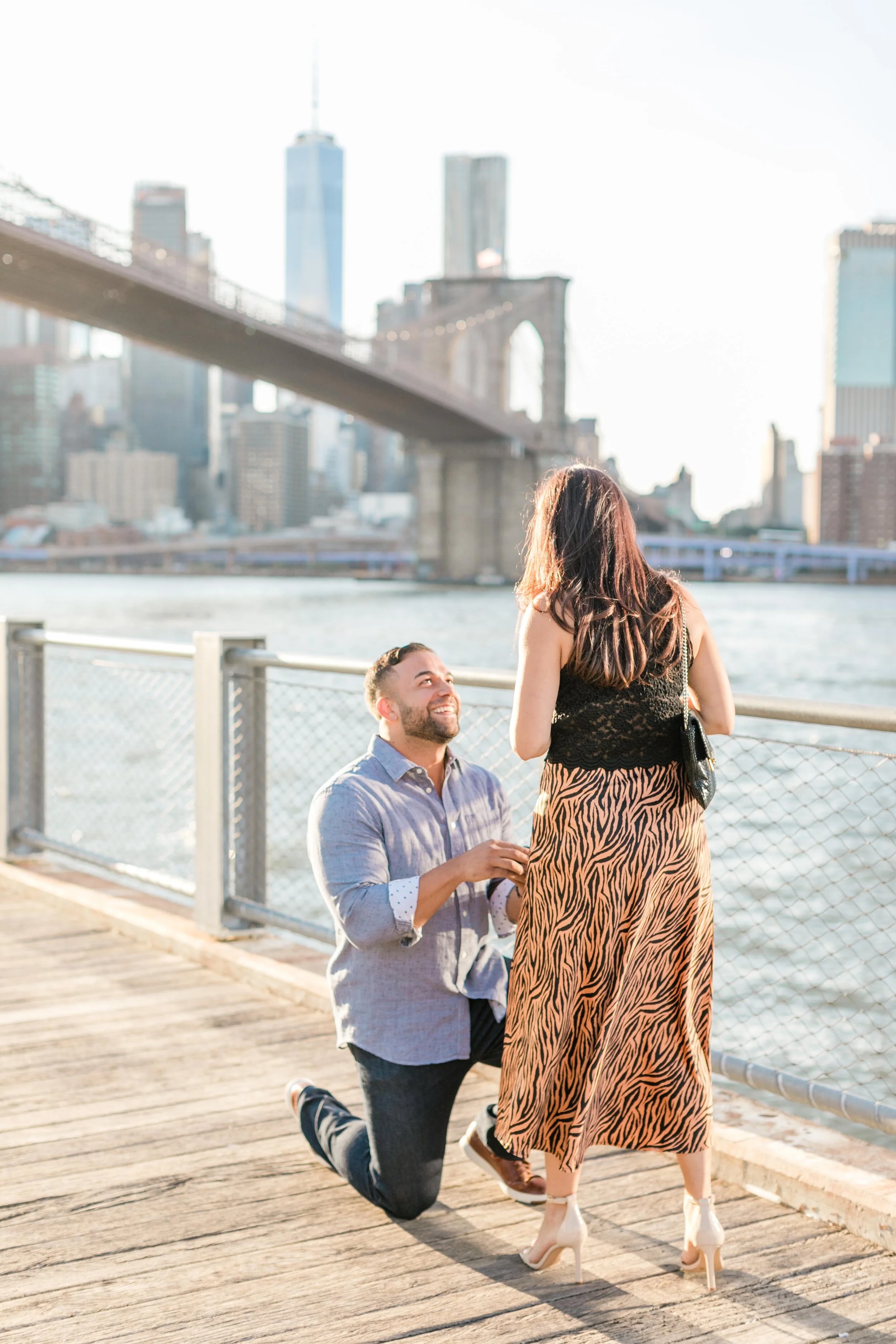 Sunset Brooklyn Bridge Park Proposal — Lizzie Burger Photography | NY ...