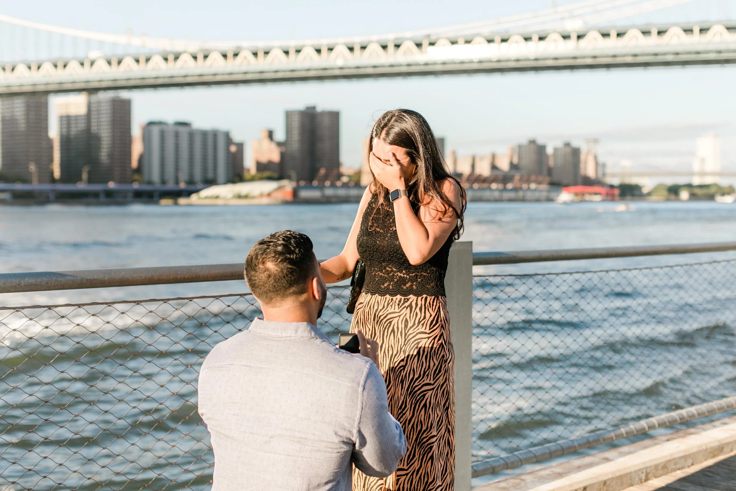Sunset Brooklyn Bridge Park Proposal — Lizzie Burger Photography | NY ...