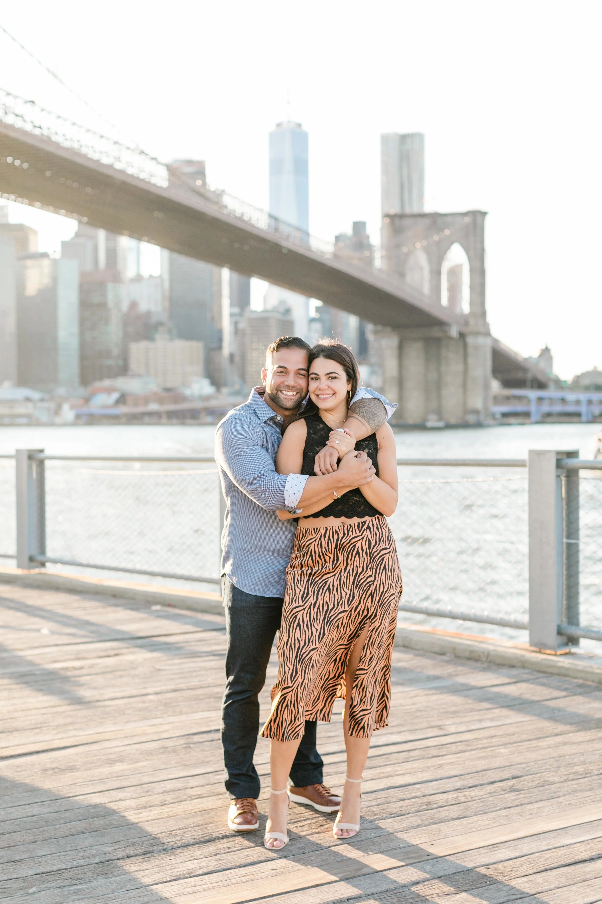 Sunset Brooklyn Bridge Park Proposal — Lizzie Burger Photography | NY ...