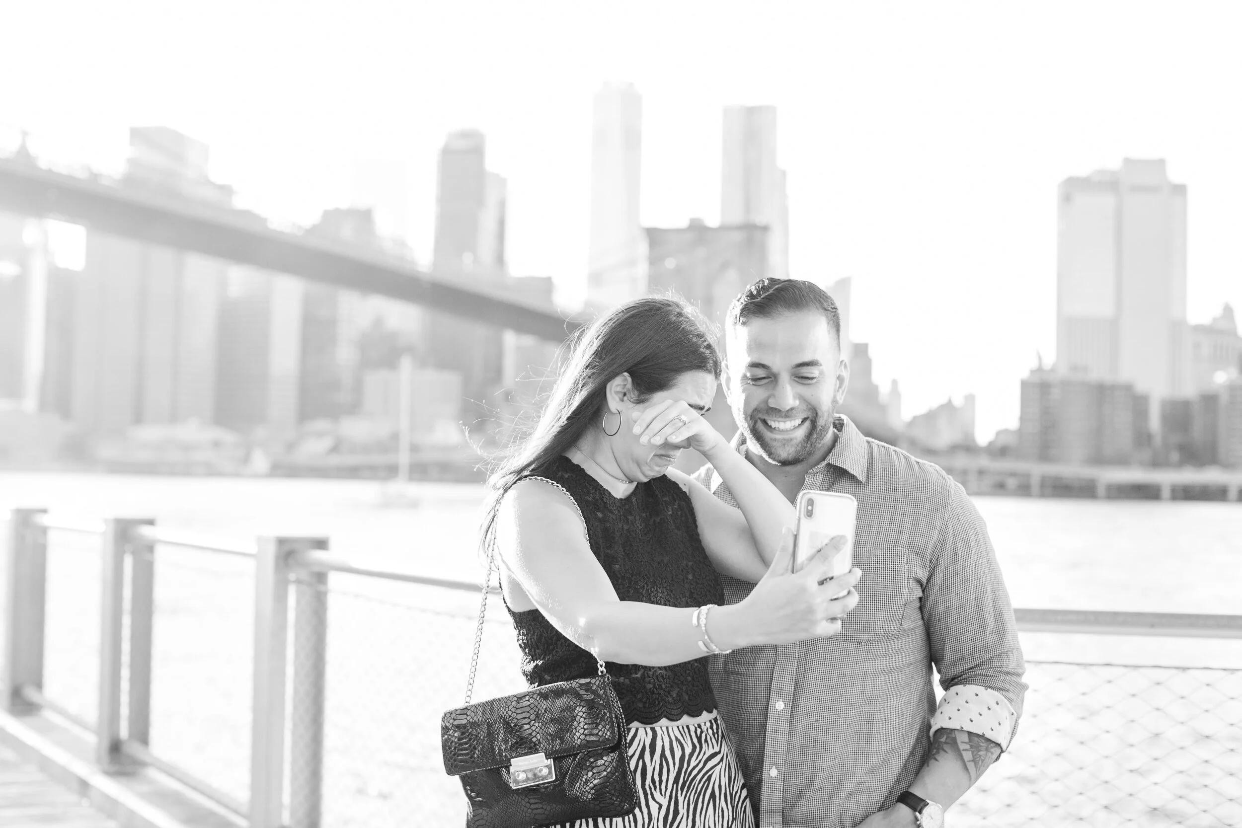 Sunset Brooklyn Bridge Park Proposal — Lizzie Burger Photography | NY ...