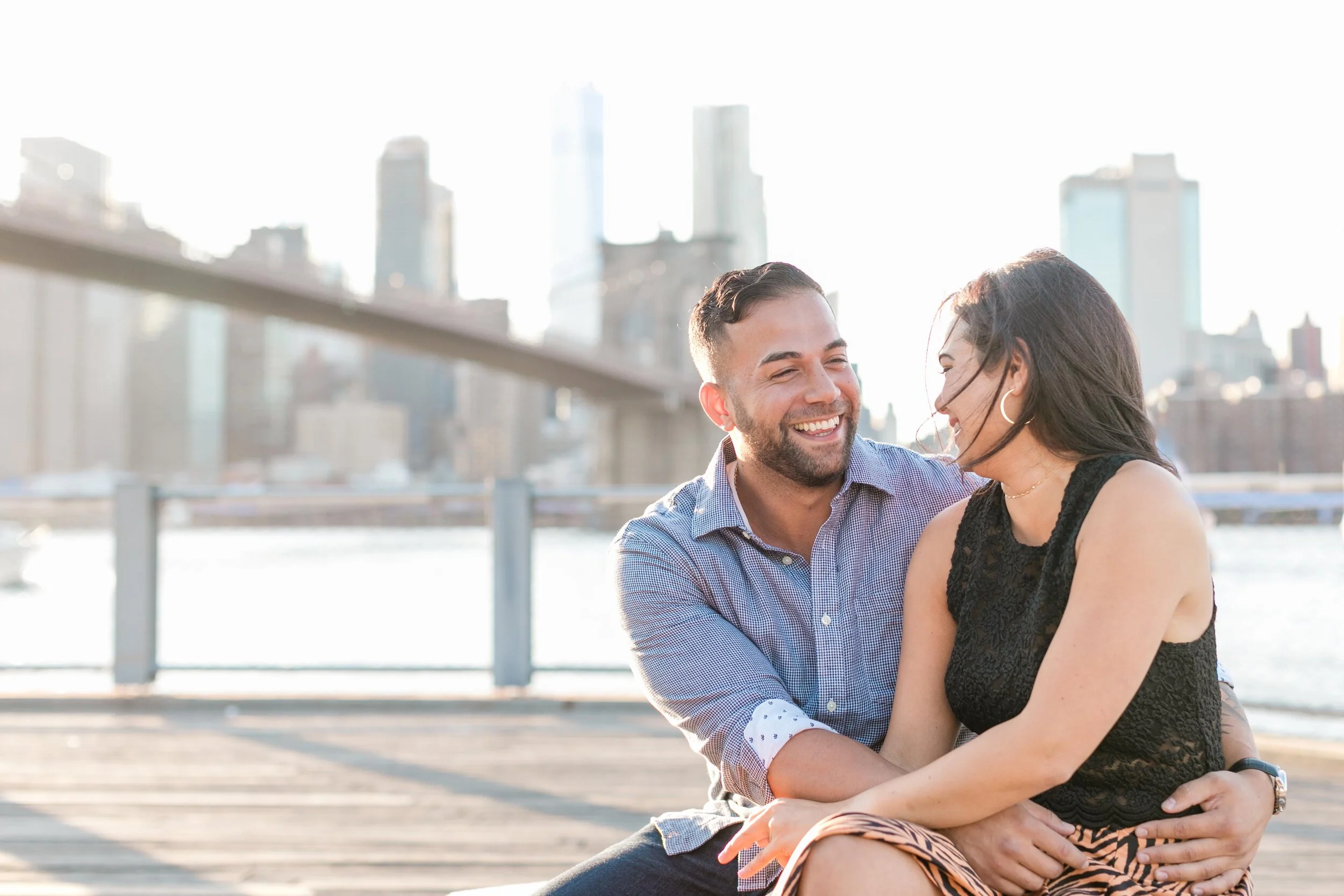 Sunset Brooklyn Bridge Park Proposal — Lizzie Burger Photography | NY ...