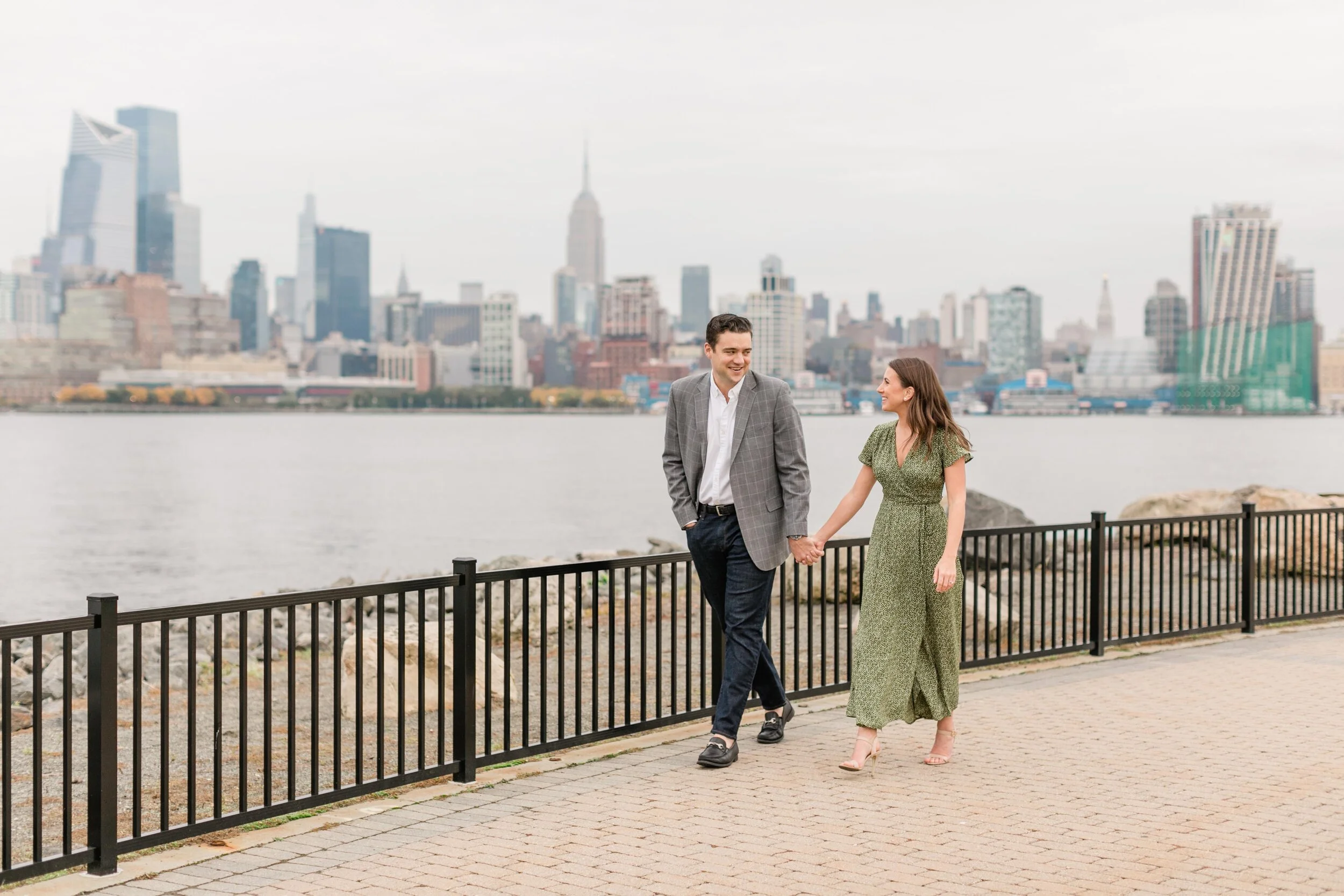 Hoboken Engagement Photos - Hoboken Waterfront, Maxwell Pier Park ...
