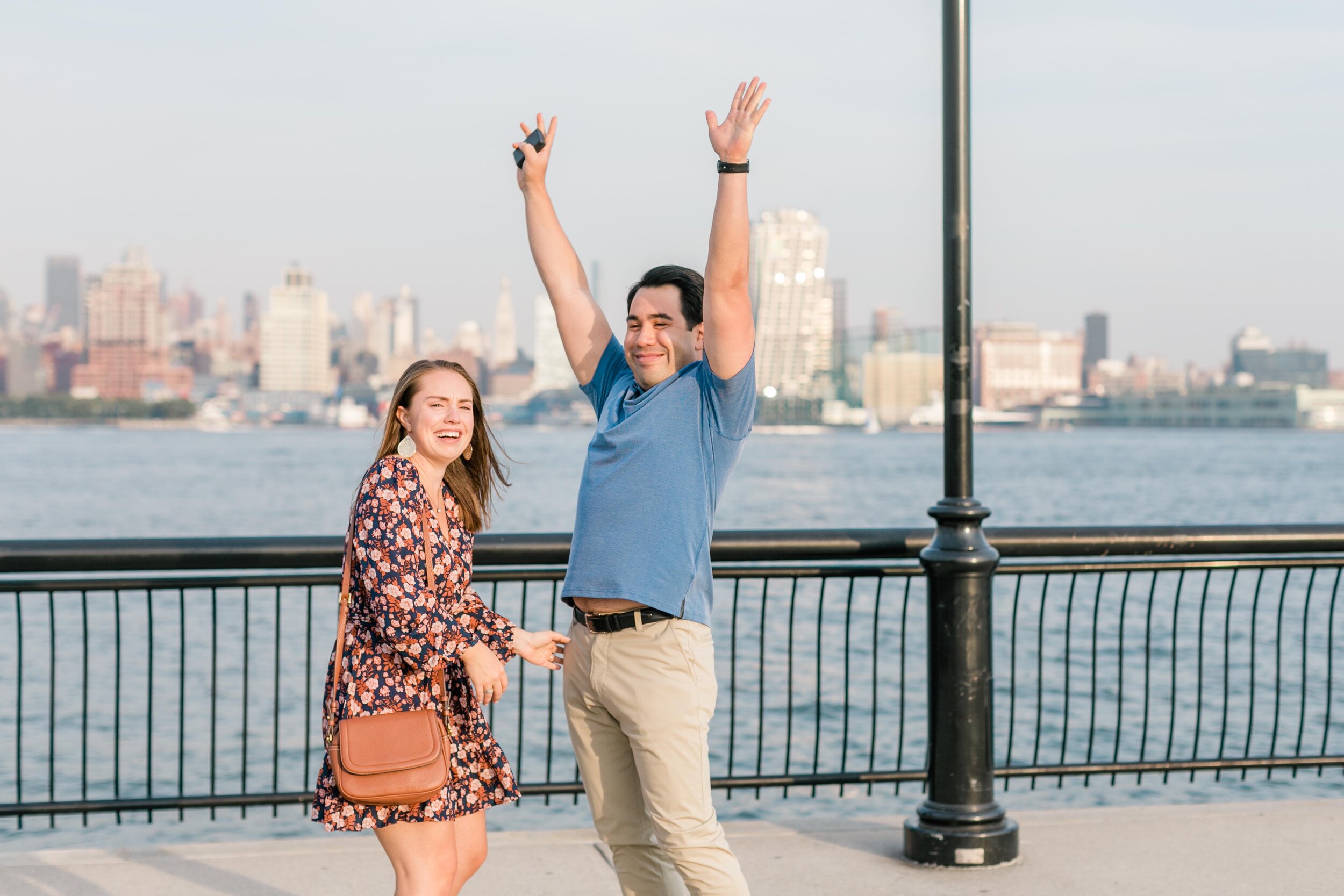 Hoboken, NJ Proposal — Lizzie Burger Photography | NYC Wedding Photographer