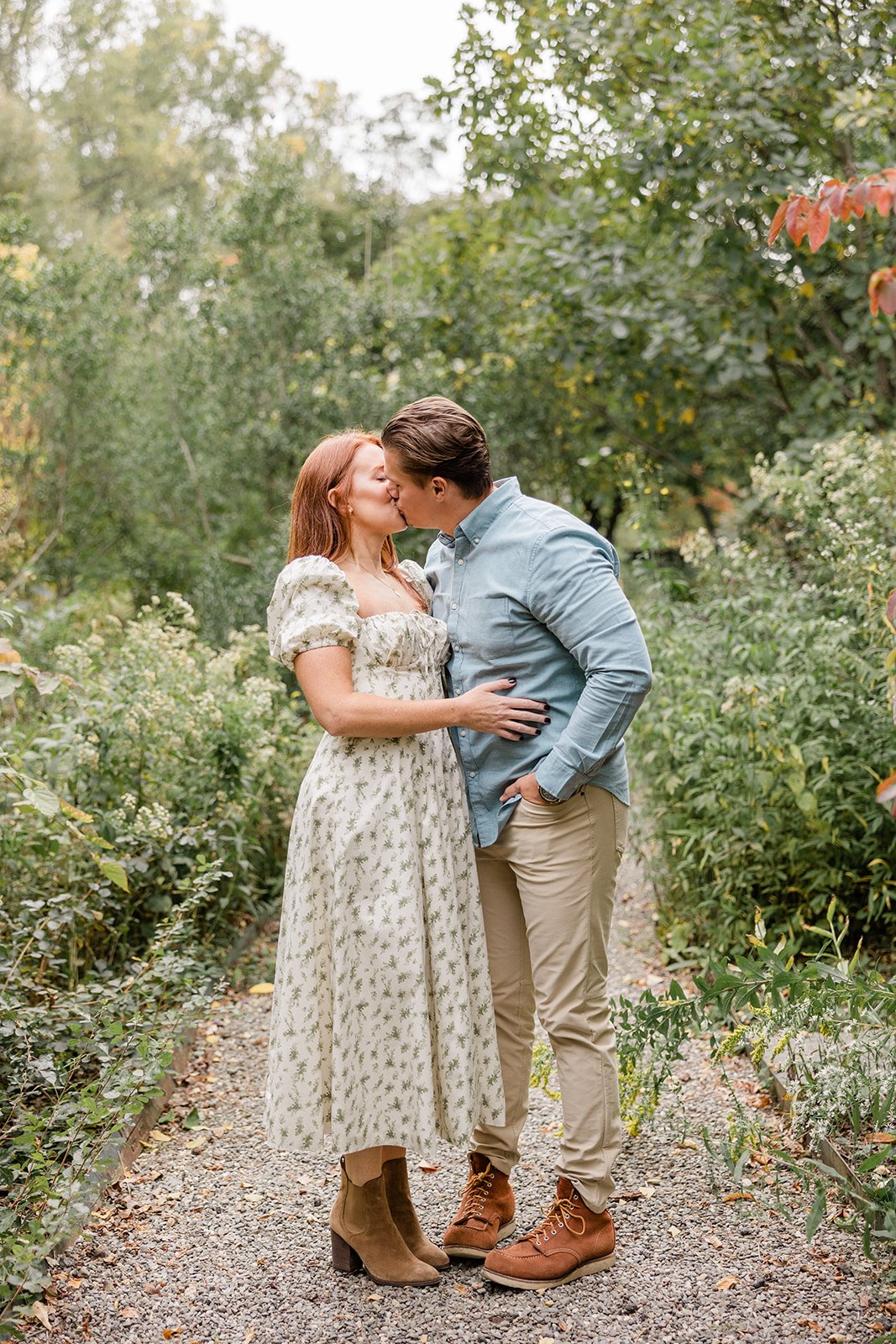 Cross Estate Gardens Summer Engagement — Lizzie Burger Photography | NY & NJ Wedding Photographer