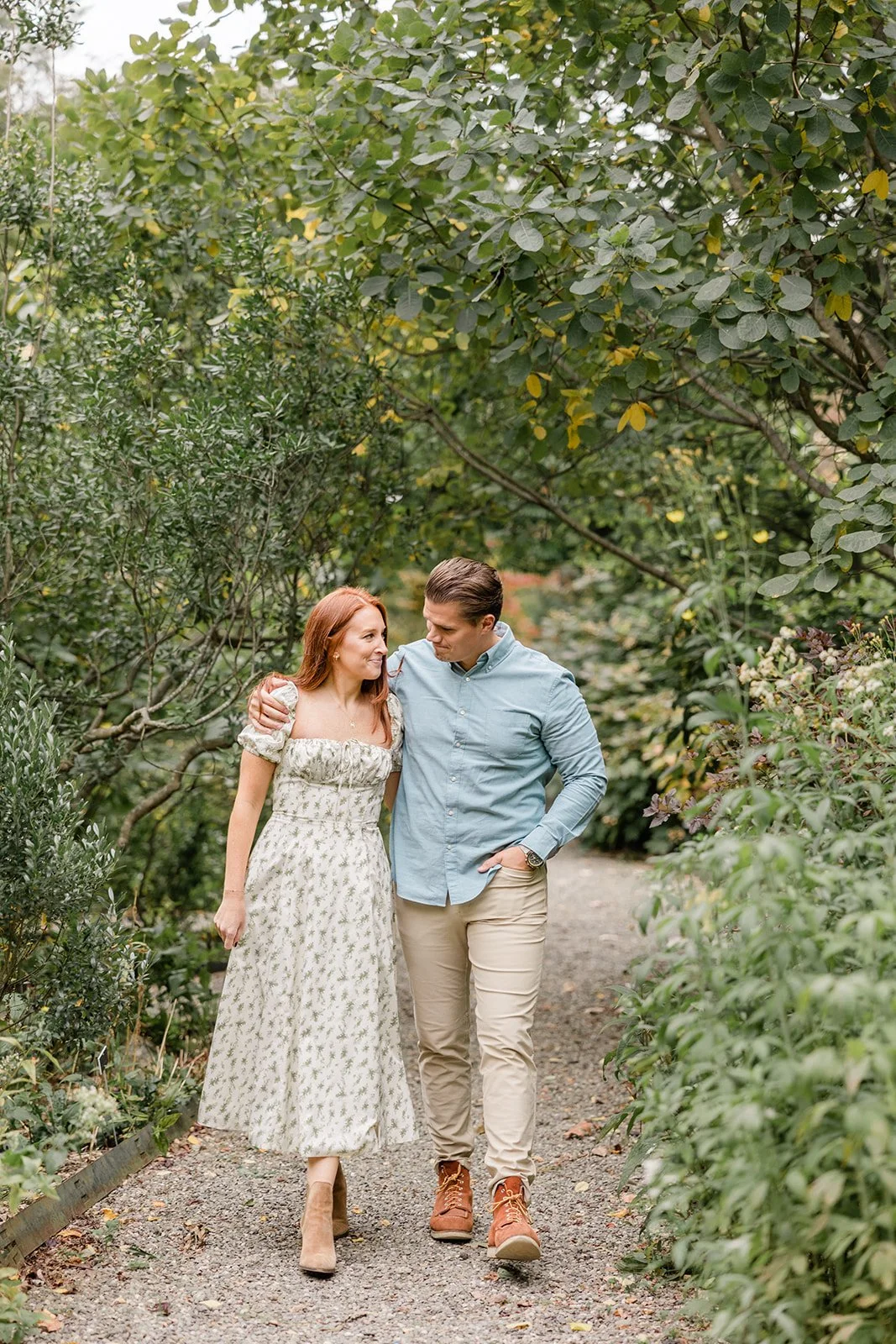 Cross Estate Gardens Summer Engagement — Lizzie Burger Photography | NY & NJ Wedding Photographer