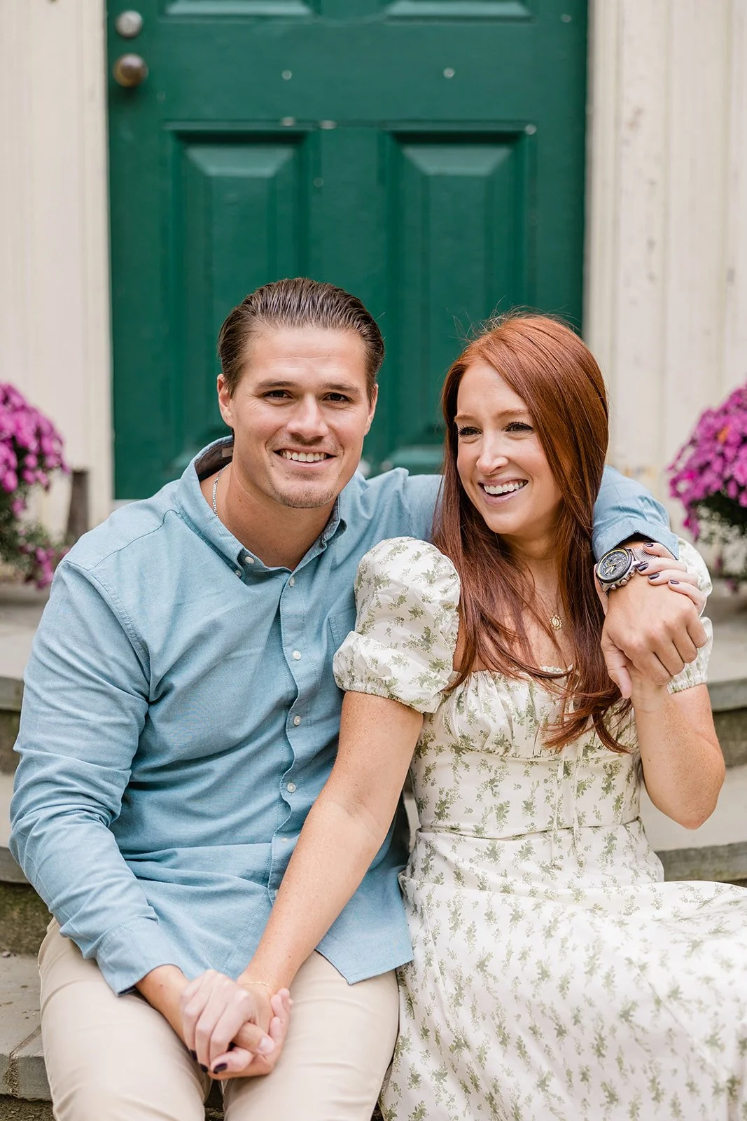 Cross Estate Gardens Summer Engagement — Lizzie Burger Photography | NY & NJ Wedding Photographer