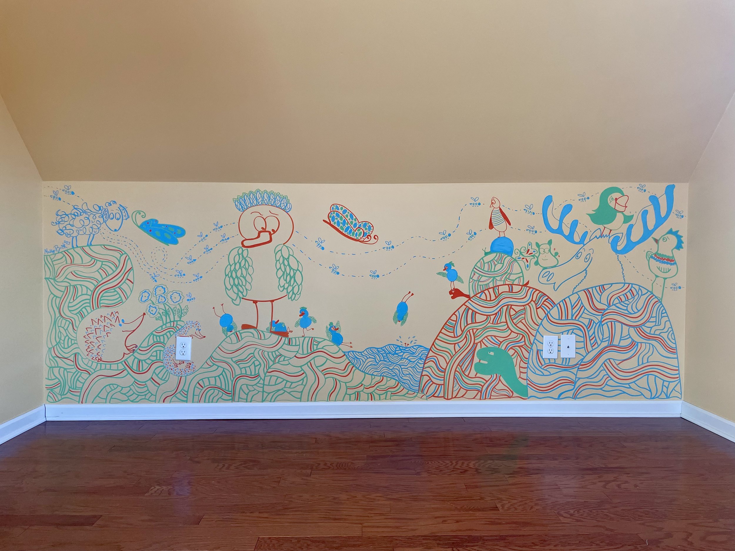 Mural Drawing for Nursery — Maddy Buck