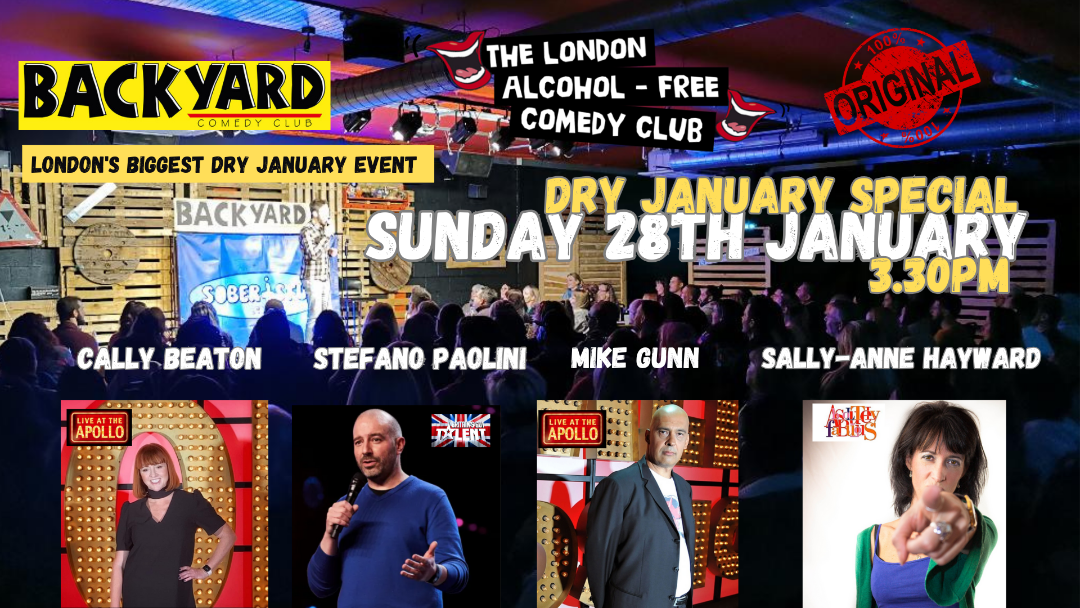 London Alcohol-Free Comedy Club — Sober Is Fun