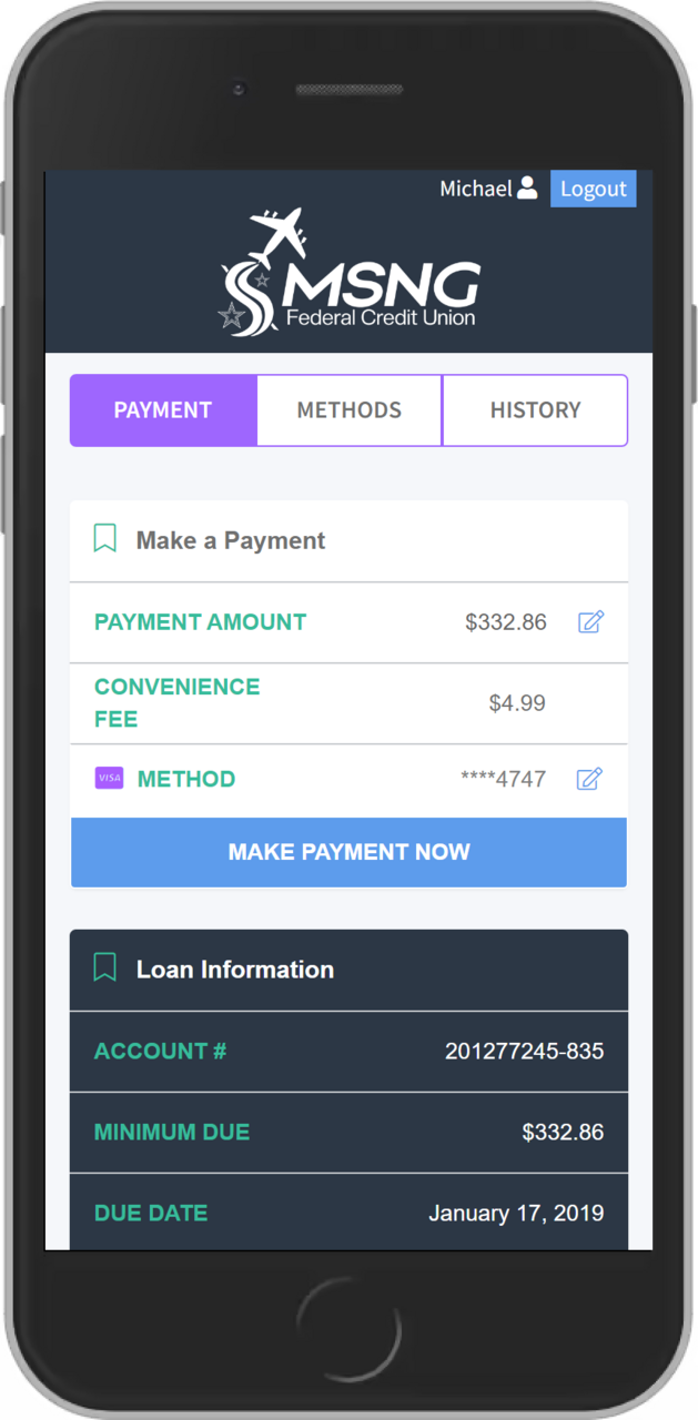Make a Payment — MS National Guard FCU