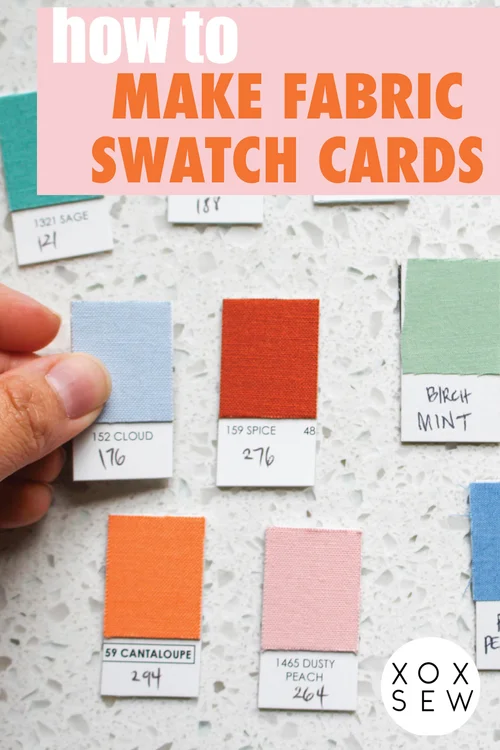 DIY Swatch Cards — XOXSEW