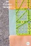 Tutorial: Scant 1/4" Seam Allowance — XOXSEW