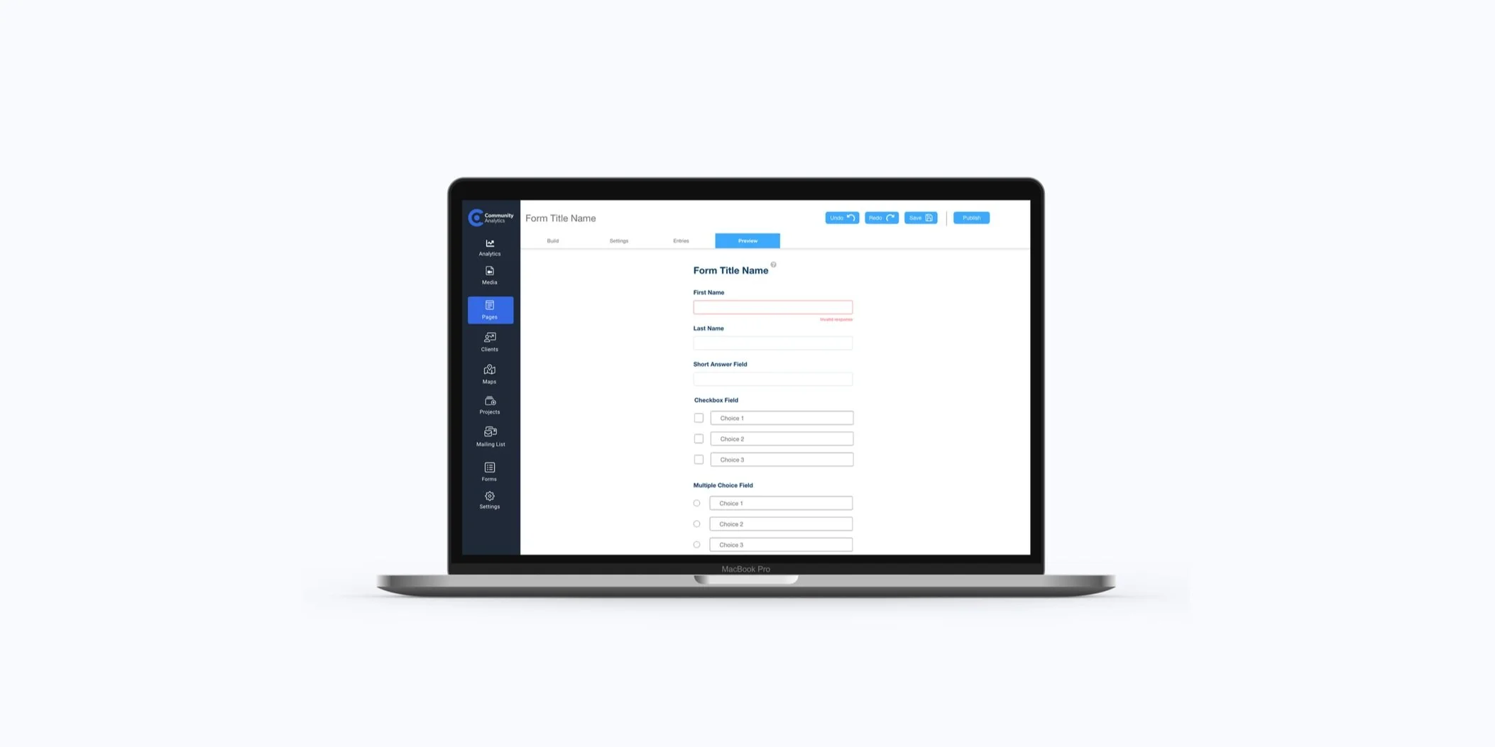 Form Builder — Maddie's Portfolio