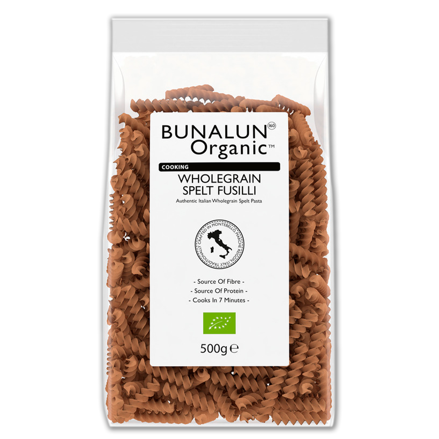 Organic Wholegrain Spelt Fusilli — BUNALUN ORGANIC