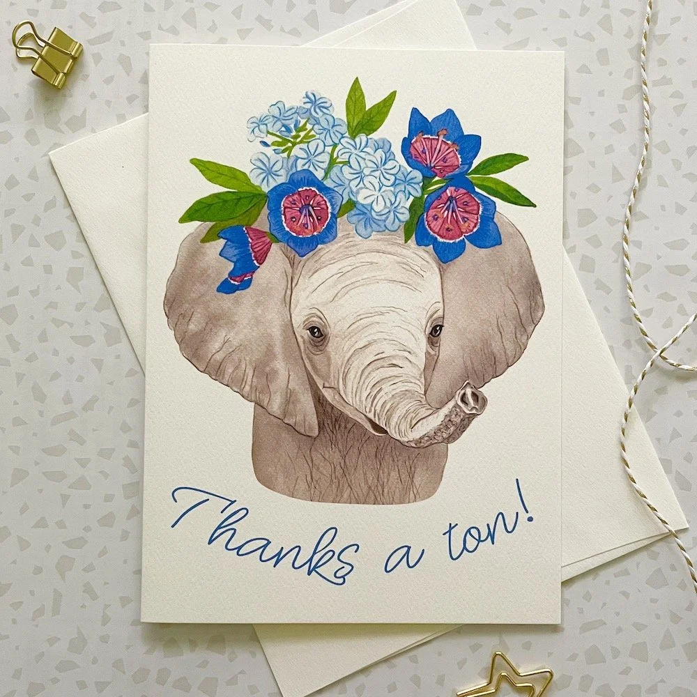 Tiny Elephant Cards