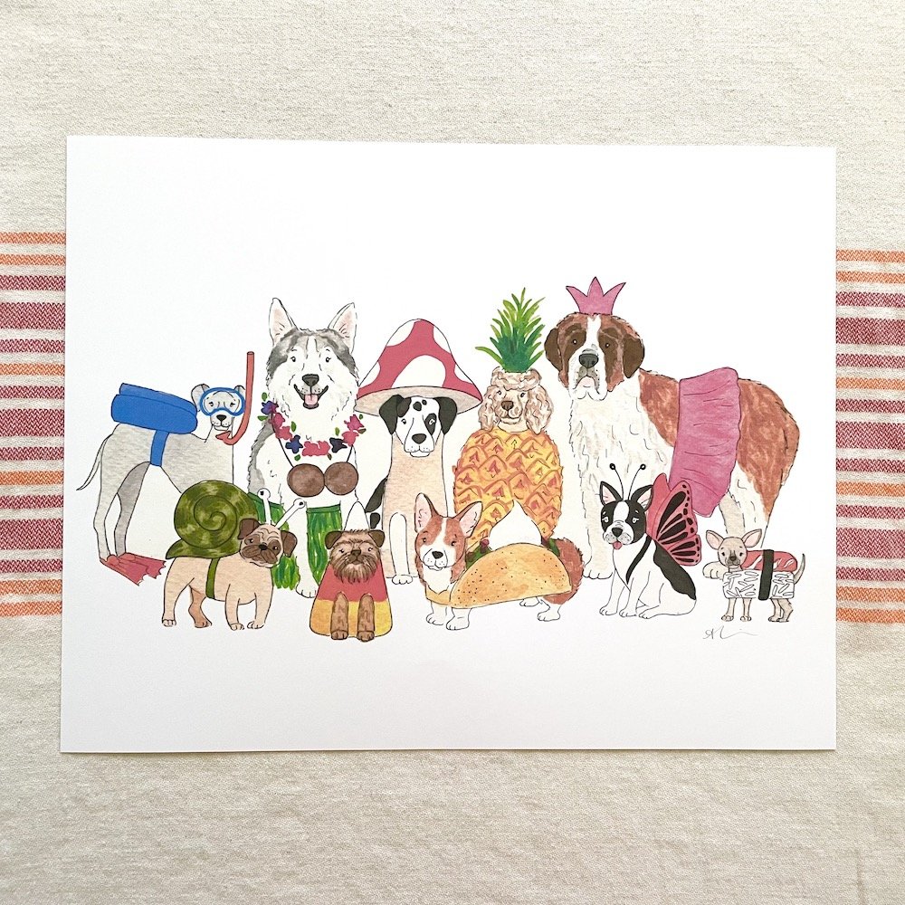 Dog Ross Art Print — Amy Richards Illustration