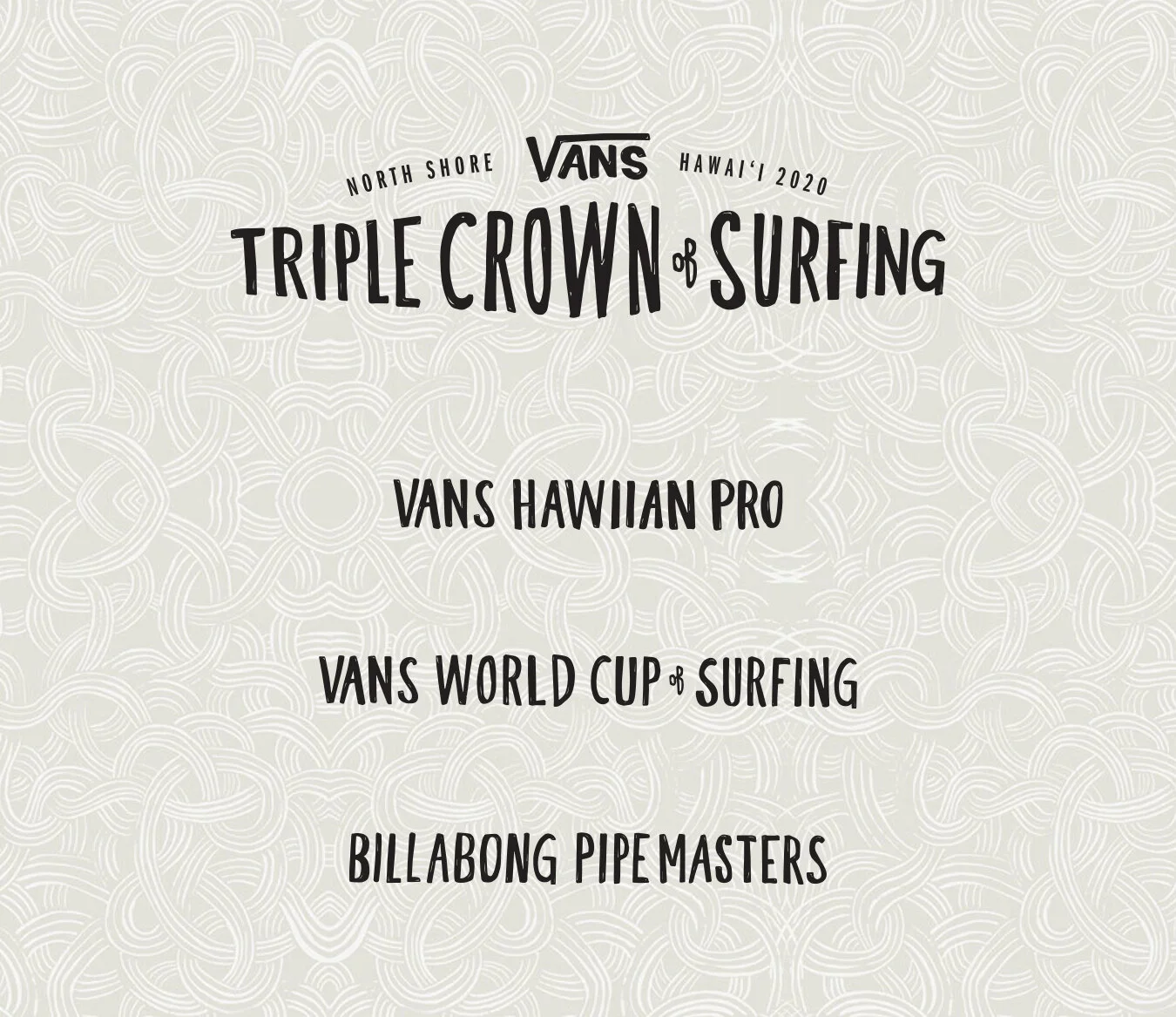 2020 Vans Triple Crown of Surfing — Kate Wadsworth Illustration & Design