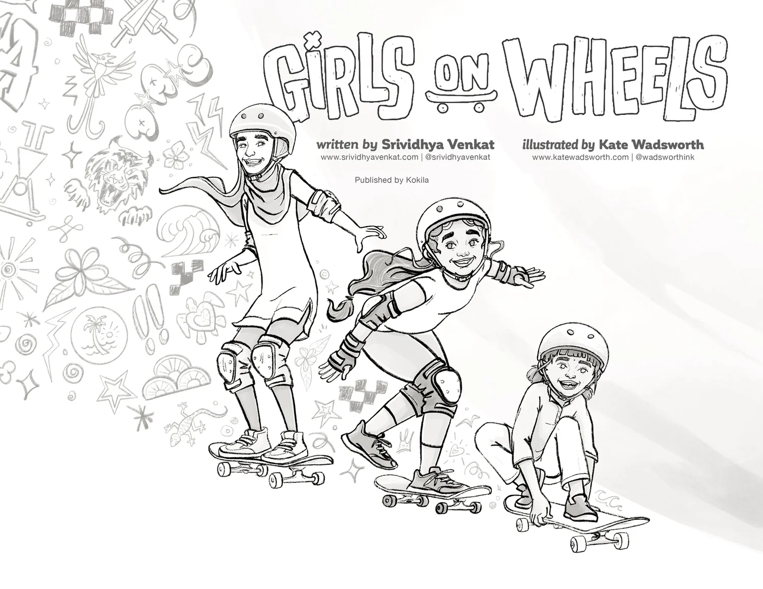 GOW Coloring Sheets — Kate Wadsworth Illustration & Design