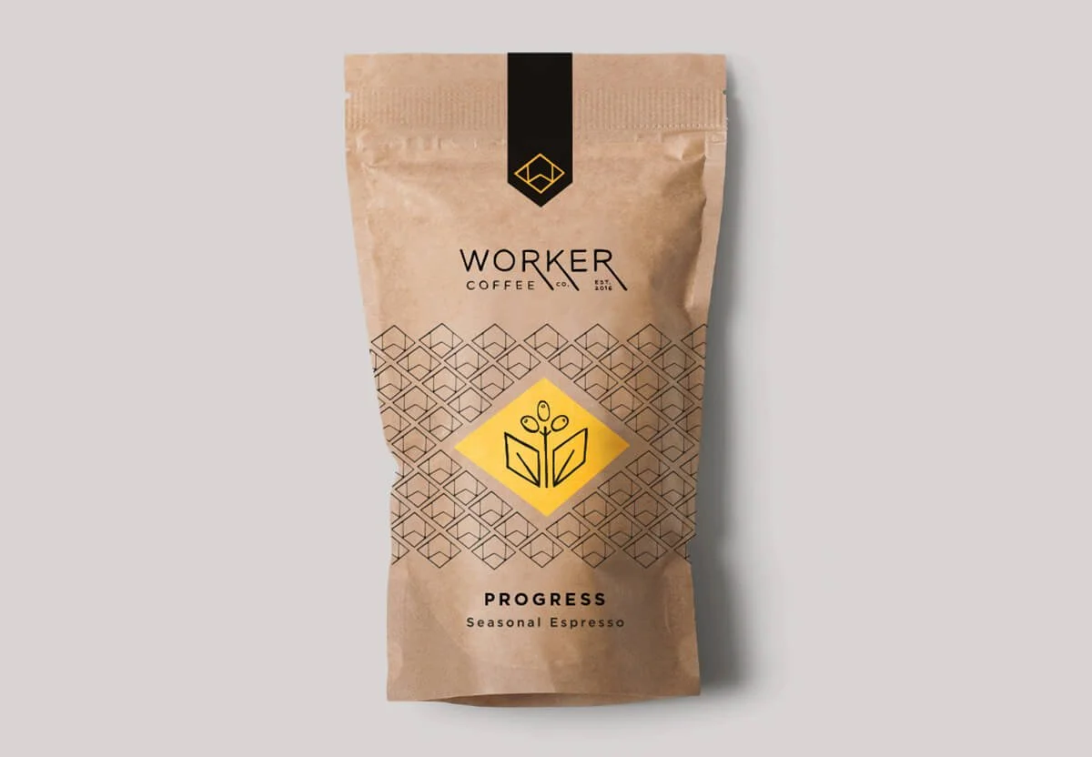 Worker Coffee branding — Maltby Design Co.