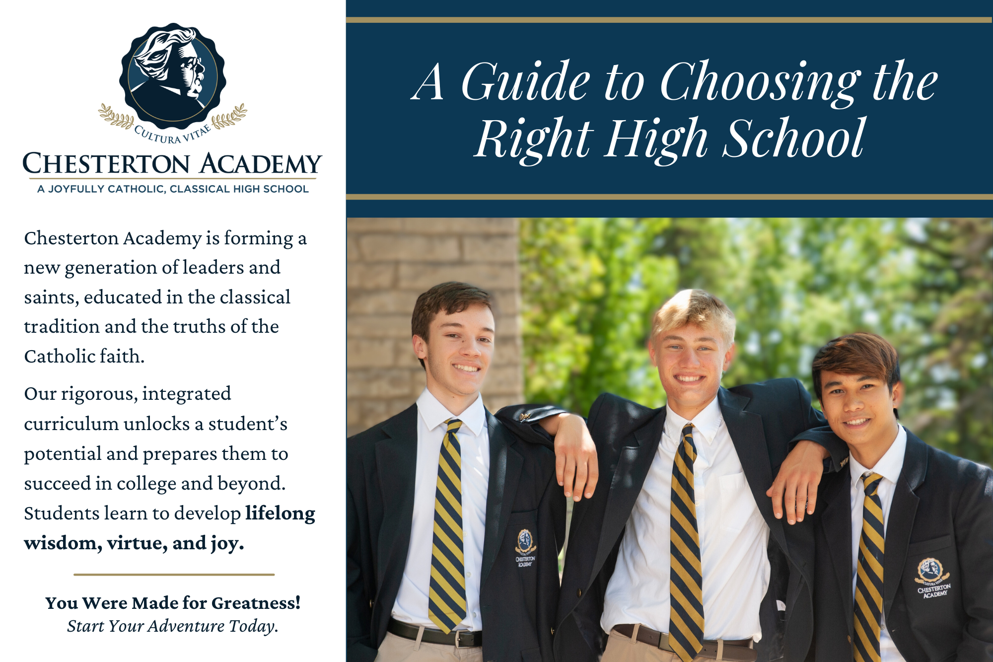 Admissions — Chesterton Academy of Milwaukee