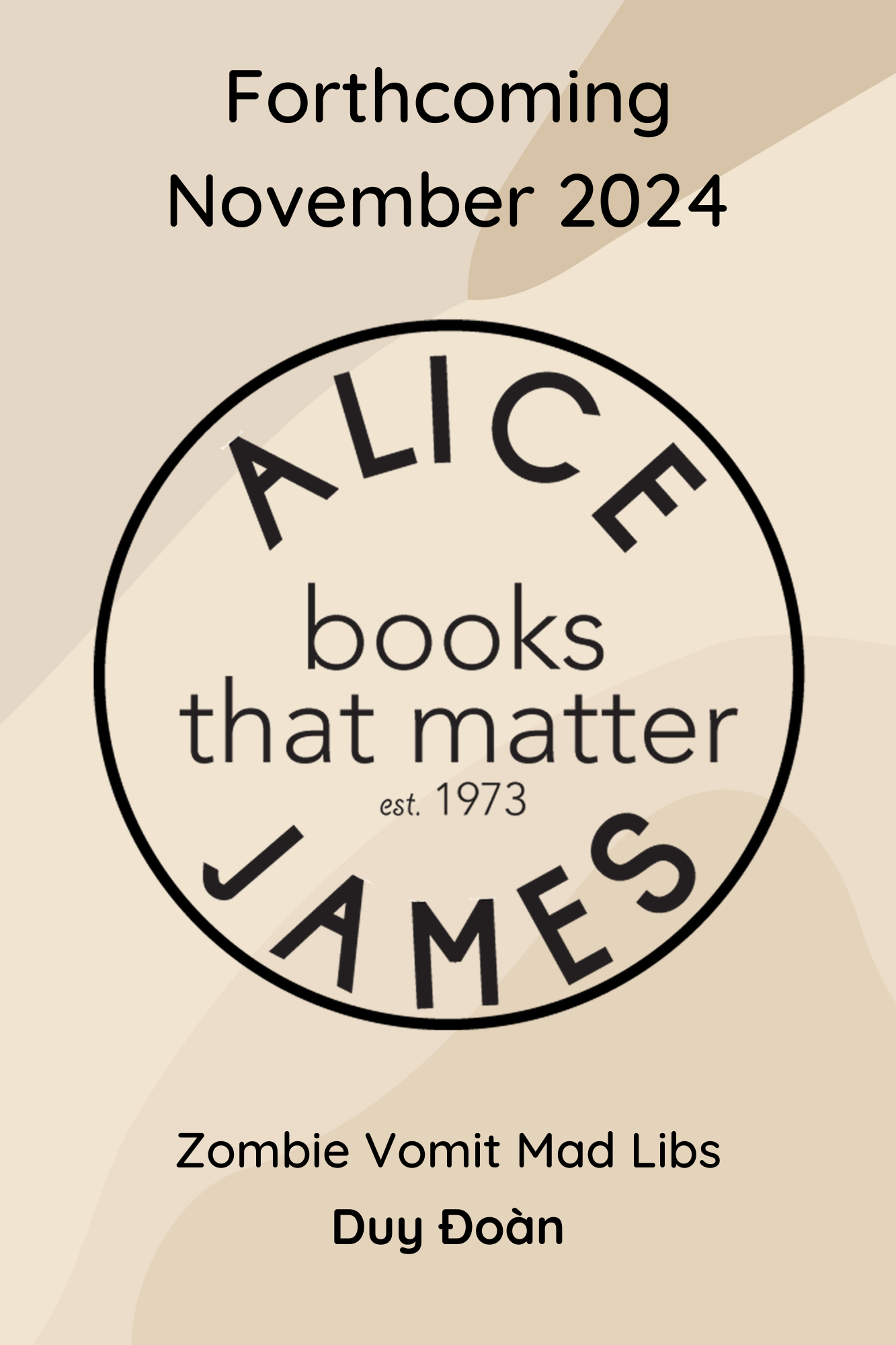 Zombie Vomit Mad Libs by Duy Đoàn — Alice James Books