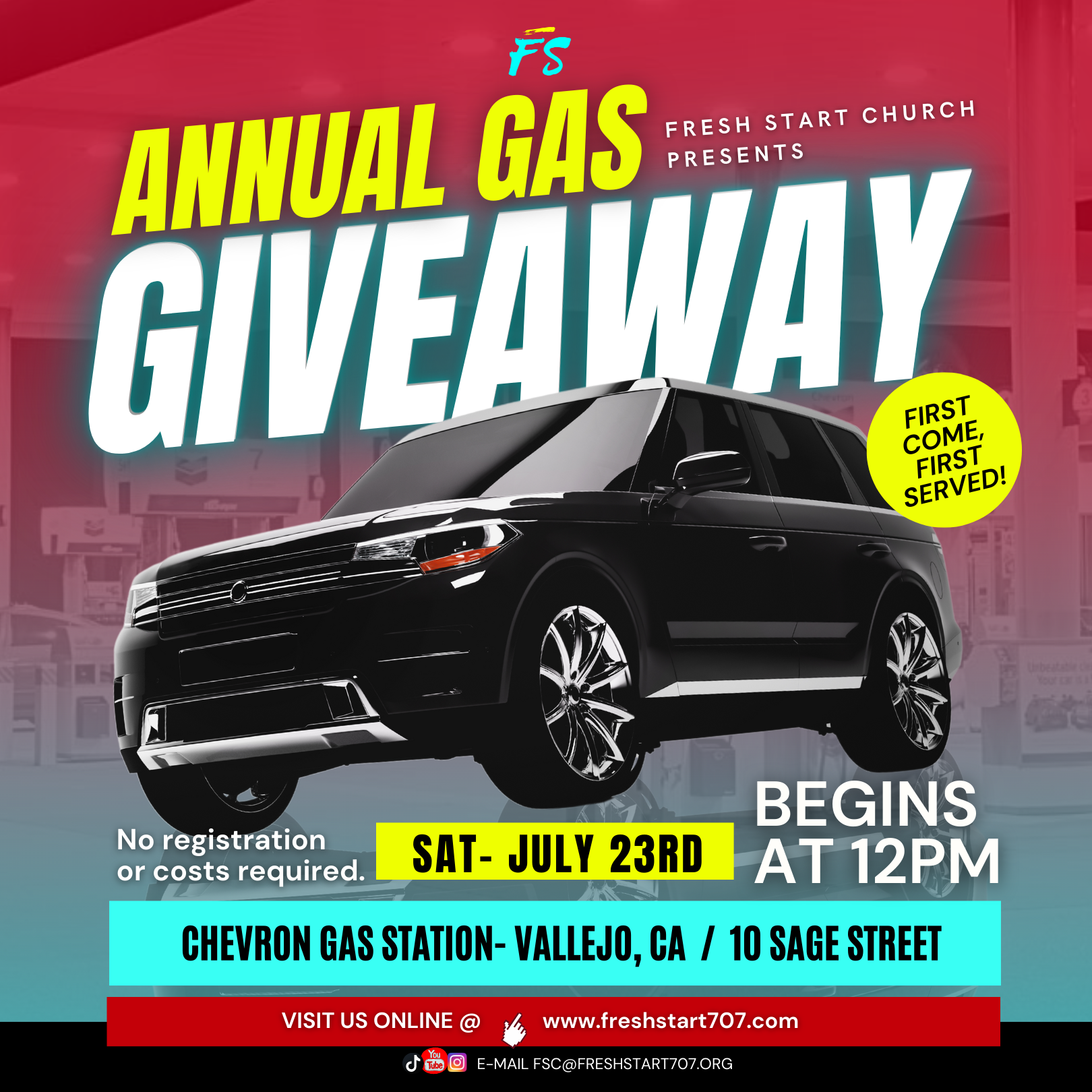 UPCOMING EVENTS — Fresh Start Church