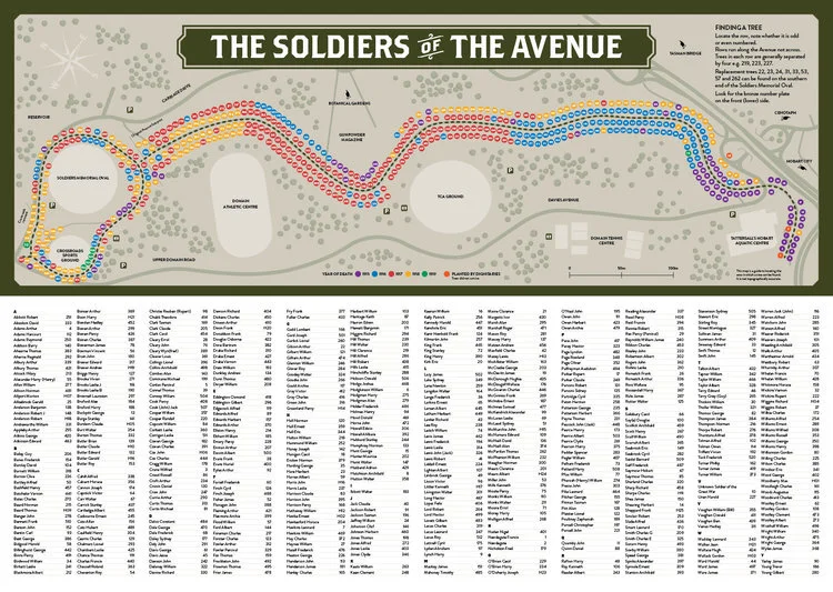 Find a soldier — The Soldiers Memorial Avenue