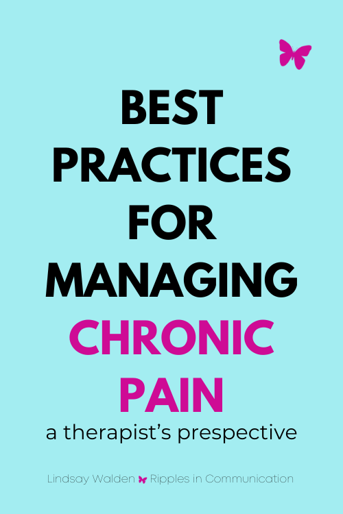 How to Live with Chronic Pain: a Therapist's Perspective — Lindsay Walden