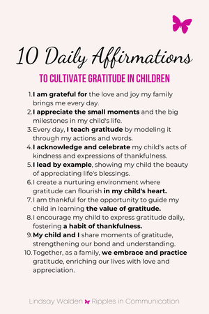 How to Cultivate Gratitude in Your Children — Lindsay Walden