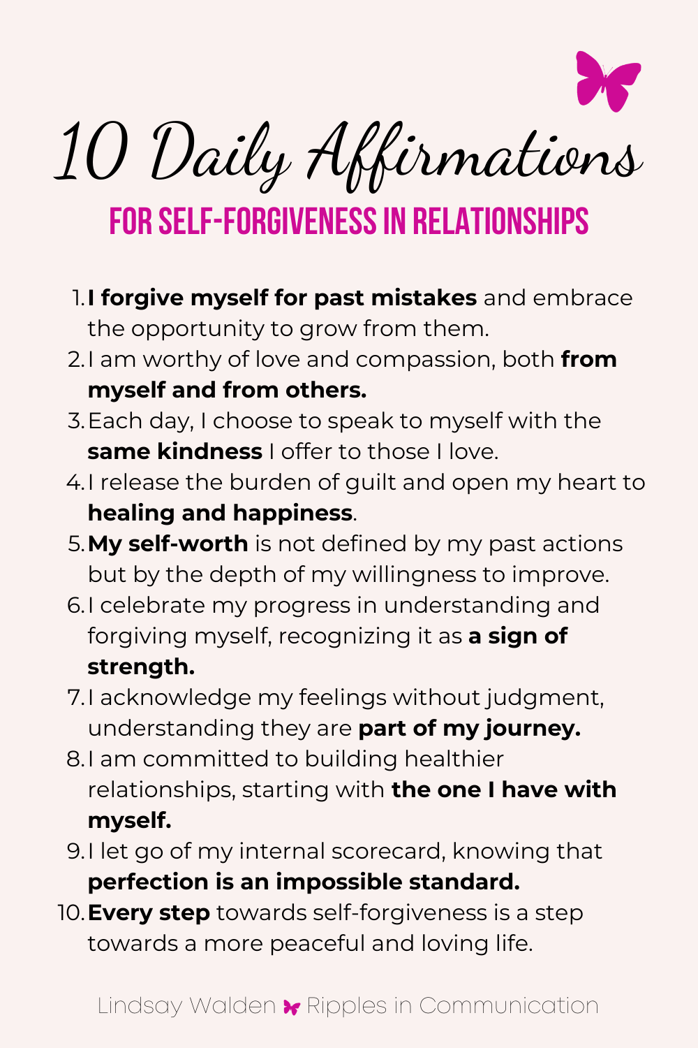 How to Embrace Self-Forgiveness in Relationships — Lindsay Walden