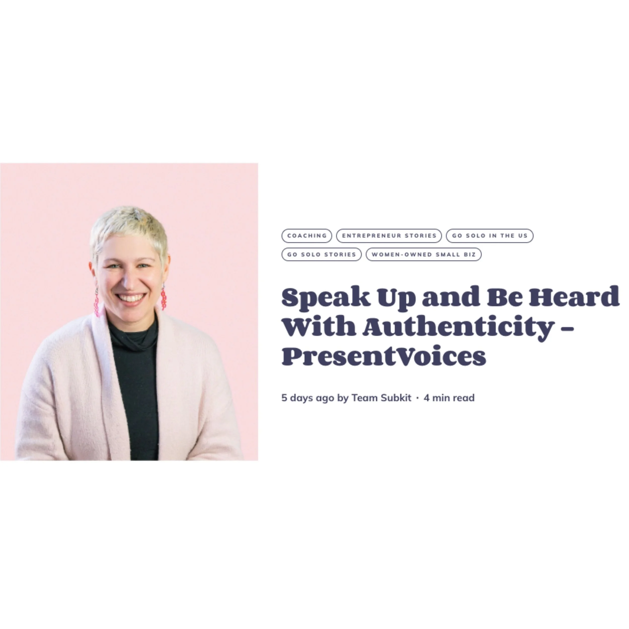 Communication & Public Speaking Coach - Present Voices