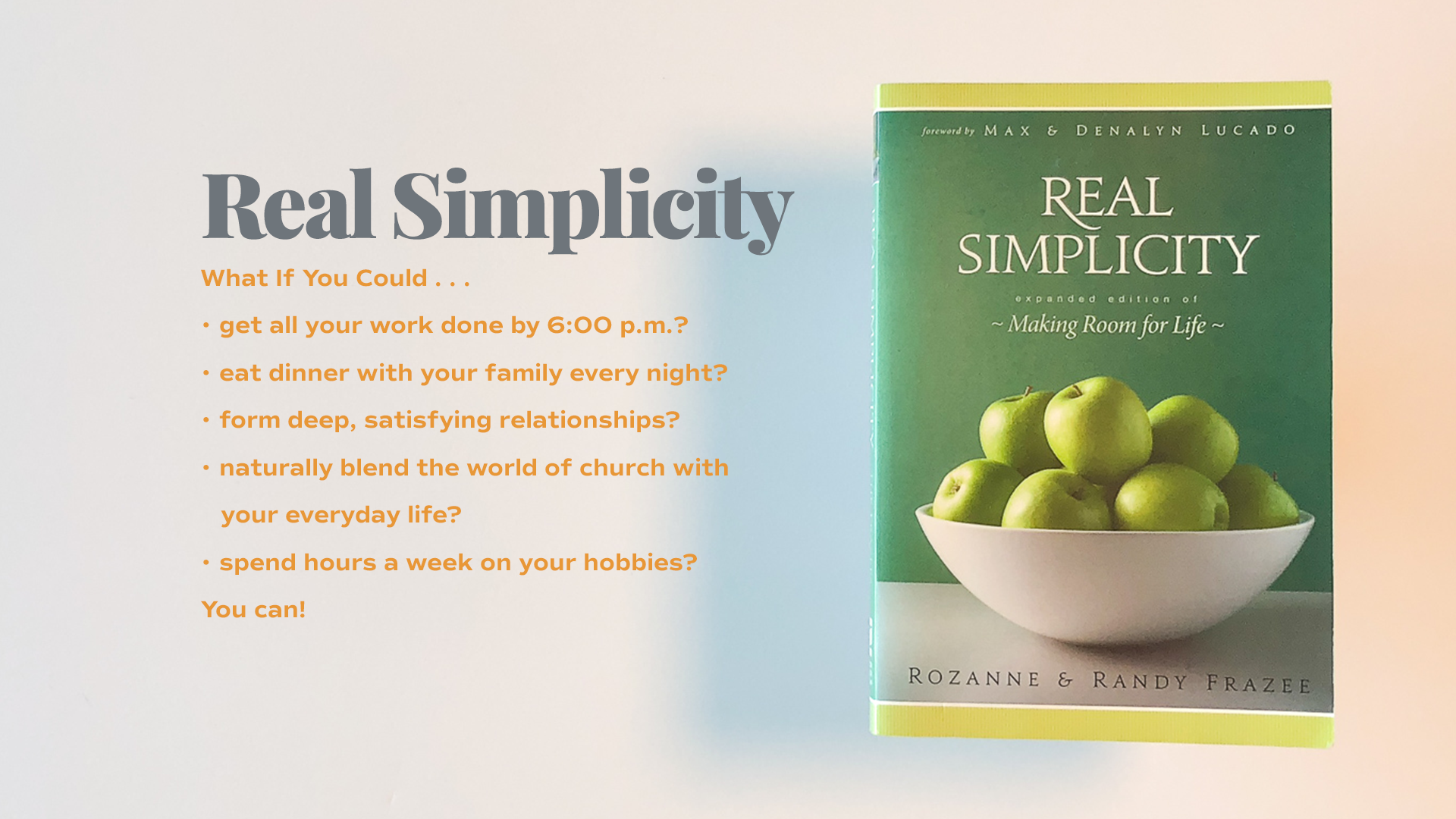 Believe — Randy Frazee • Author & Teacher