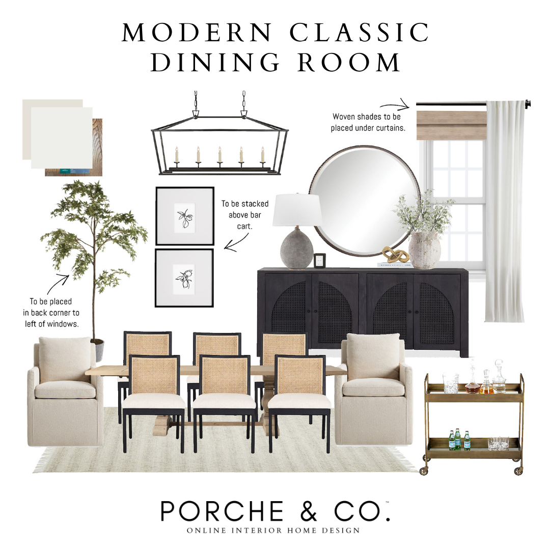 Designs of the Week :: Modern Classic Dining Room Designs — Porche & Co.