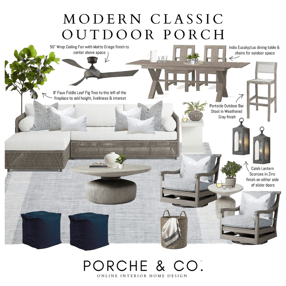 Designs of the Week :: Modern Classic Outdoor Spaces — Porche & Co.