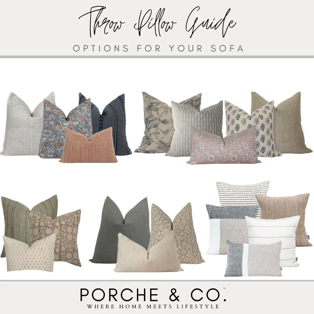 Our Interior Designer Guide to:: Sofa & Sectional Throw Pillow Size ...