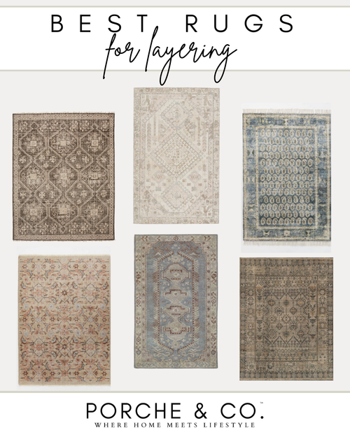 How to Layer Rugs in Your Home — Porche & Co.