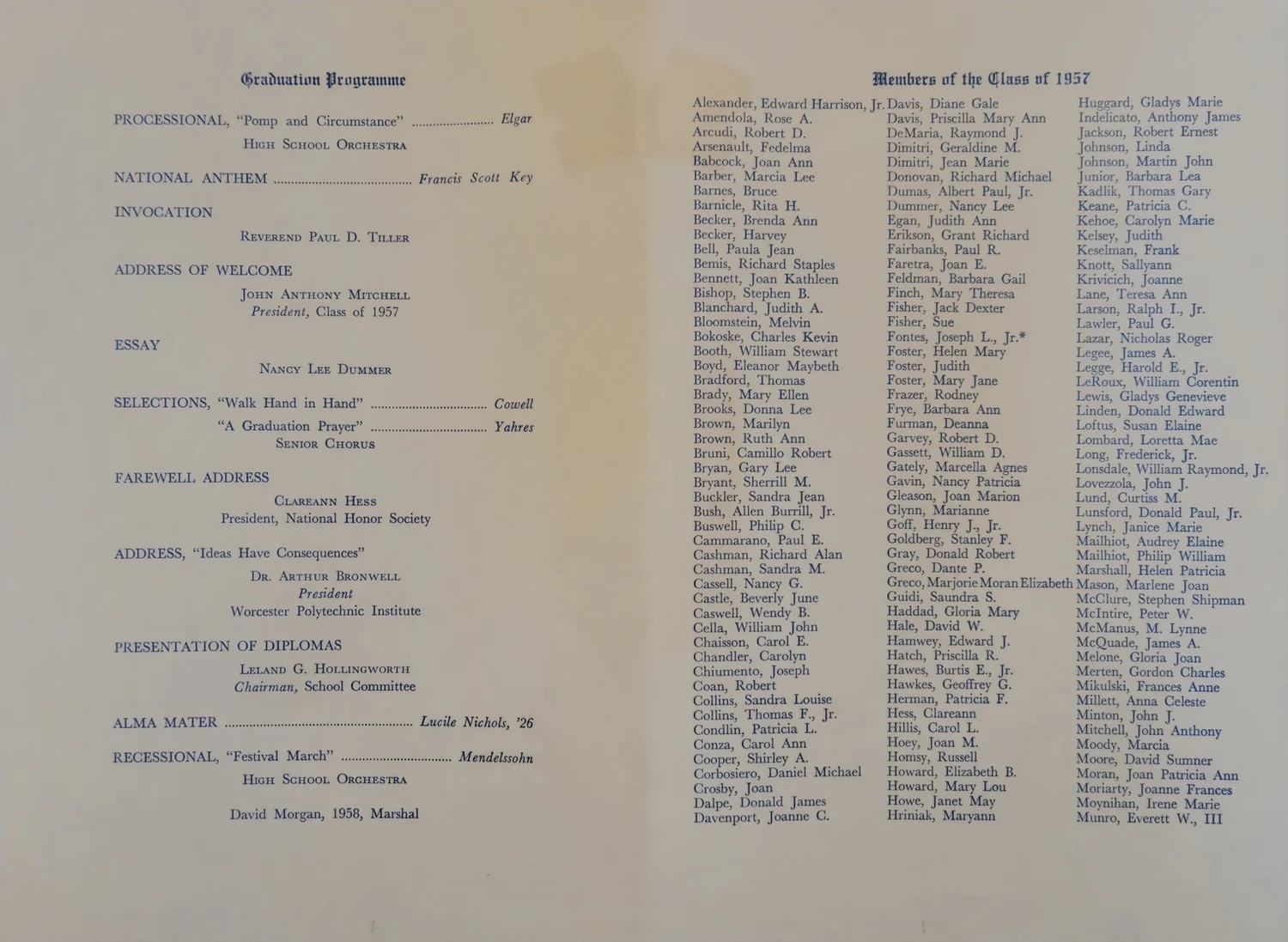 High School Exhibit | Explore Natick History Today — Natick Historical ...