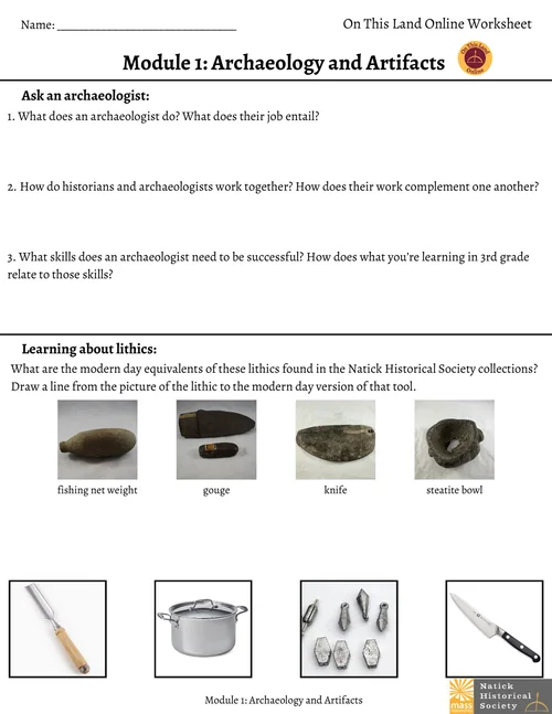 Worksheets — Natick Historical Society