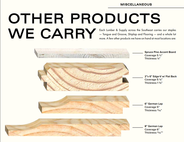 GA Lumber & Supply-Products